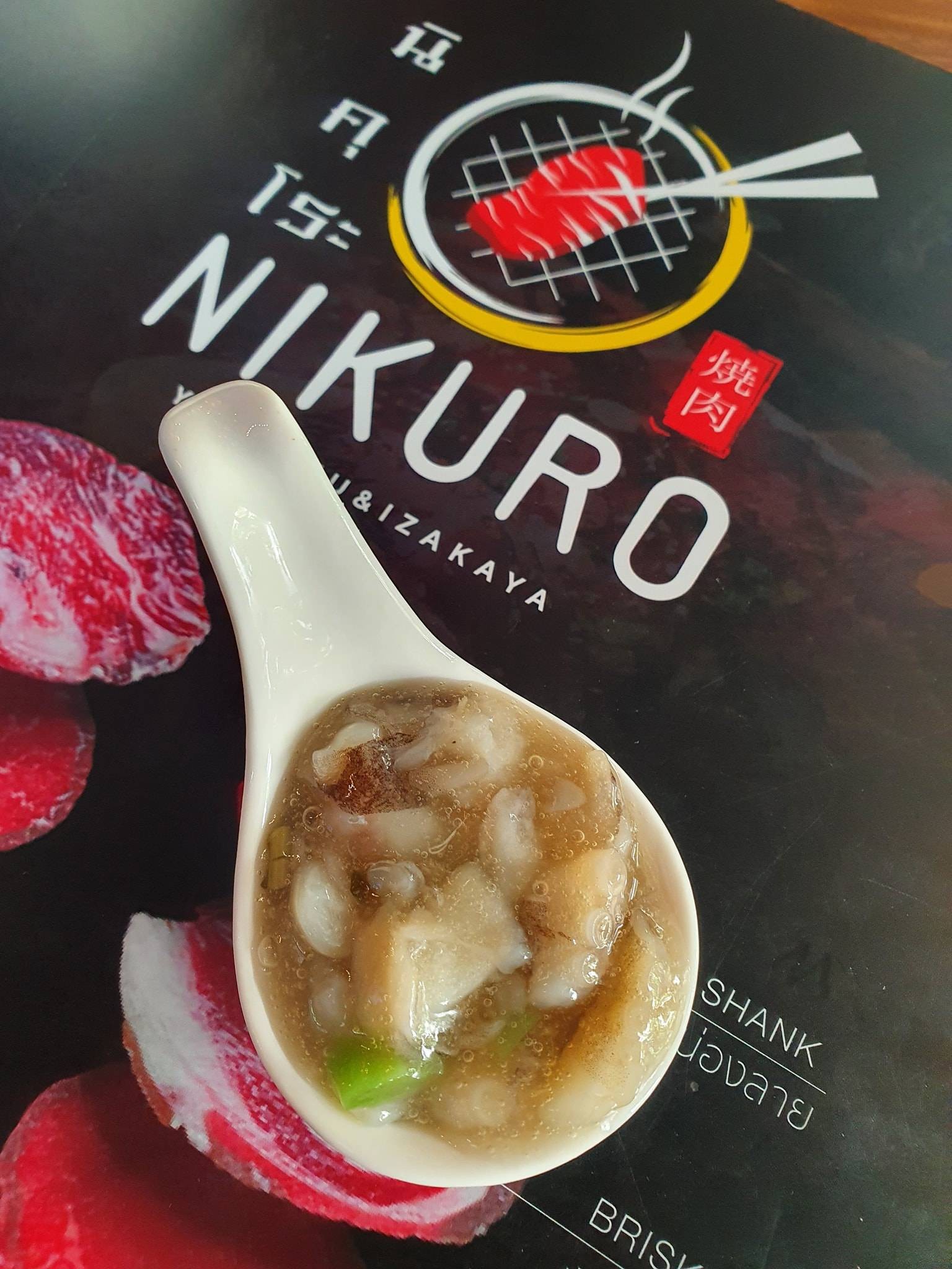 ทาโกะวาซาบิ ร้าน NIKURO เนื้อย่างเตาถ่านสไตล์ญี่ปุ่น สะพานควาย