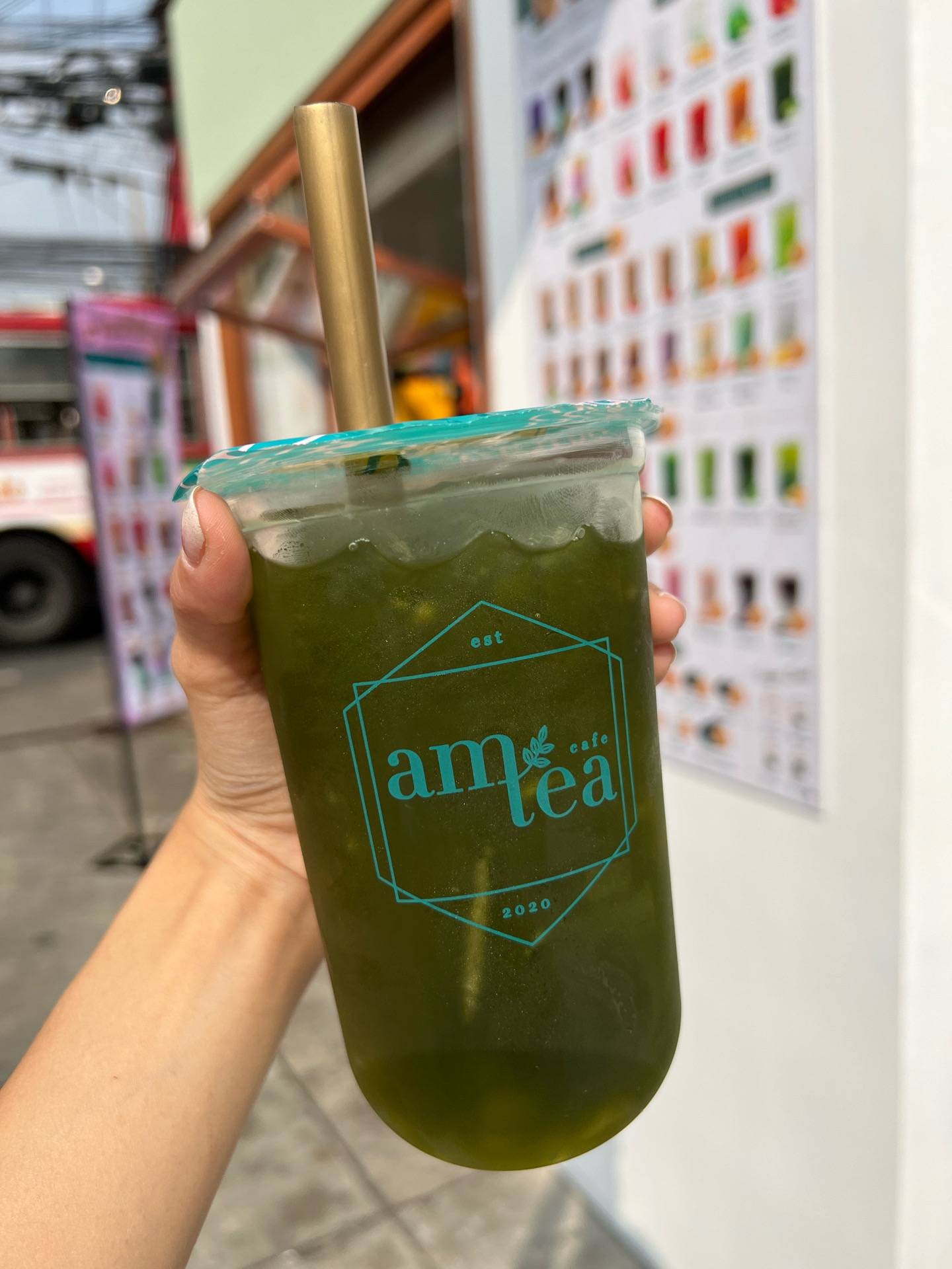 รีวิว AM Tea ประชาสงเคราะห์24 (ปั๊มsunny) - ชาเขียวเลม่อนฮันนี่ เปรี้ยว ...