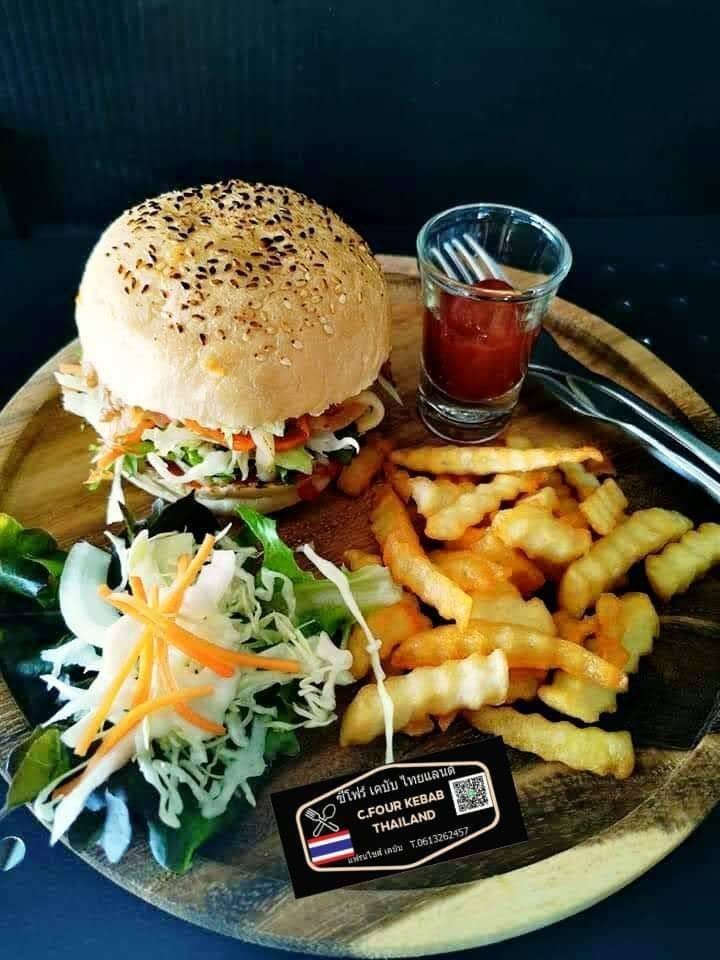 เบอร์เกอร์หมู • image ร้าน ซีโฟร์ เคบับ สเต็ก ไทยแลนด์ by Wor Yong J ...