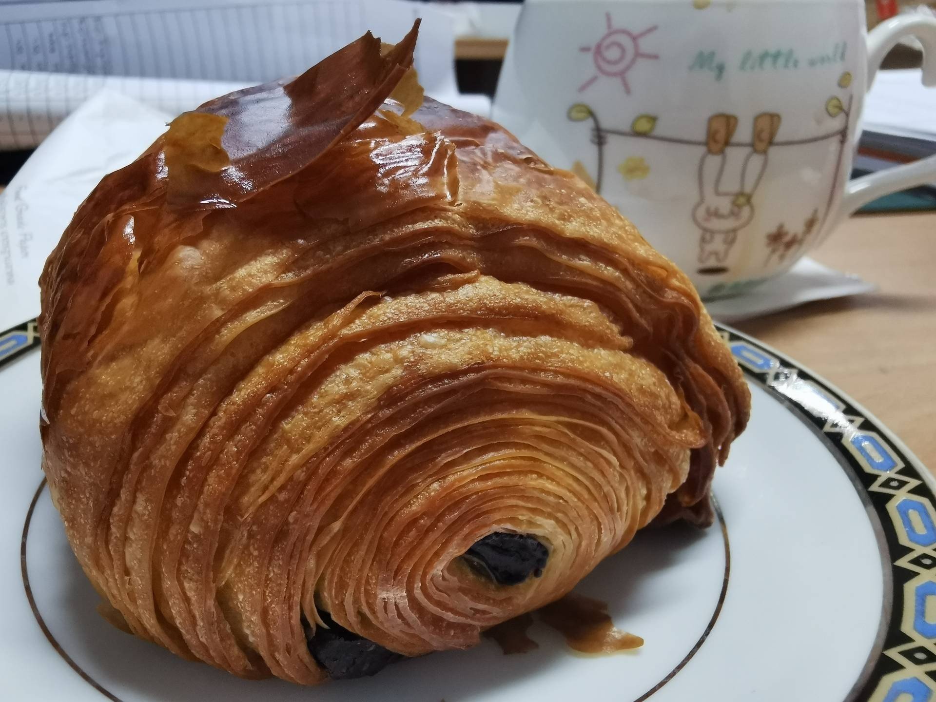 PAIN AU CHOCOLATE ร้าน Lammn Croissant