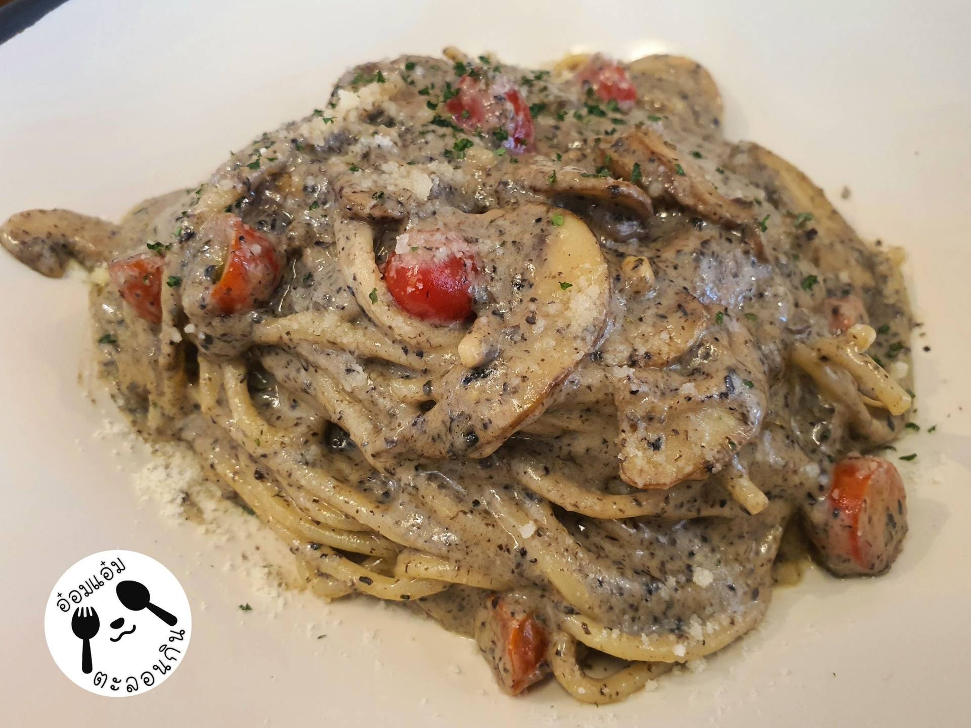 Truffle Penne ร้าน Georgio's Pizza BKK