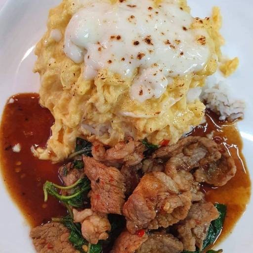 ร้าน Long-Kin (กะเพราไข่ข้นชีสลาวา) | รีวิวร้านอาหาร