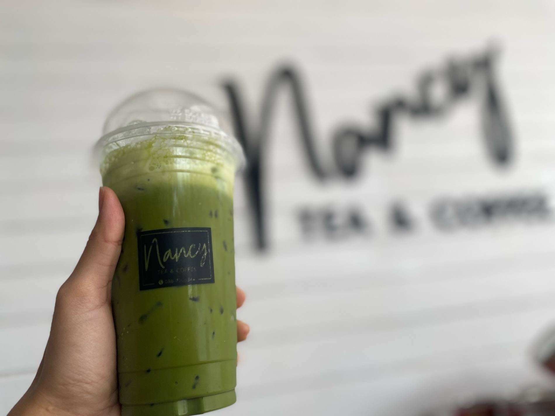 ชาเขียวนมสด • image ร้าน Nancy coffee ตรงข้ามวิทยาลัยเทคนิคหาดใหญ่