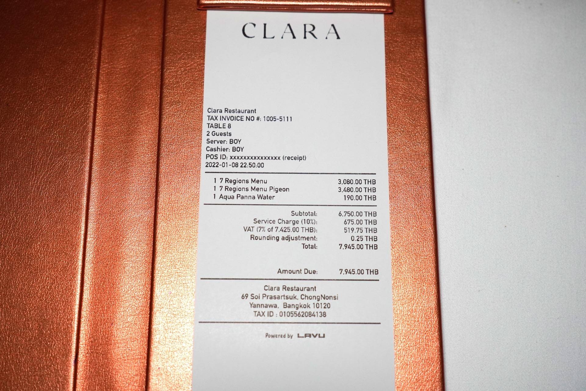 รูป CLARA Restaurant