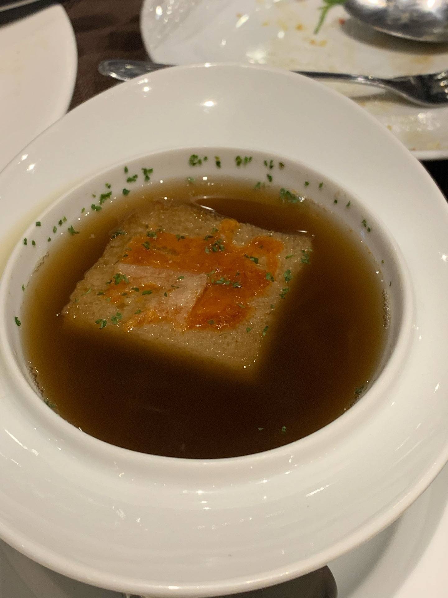 ซุปหัวหอม ร้าน Oak Wine Steak @Sena18