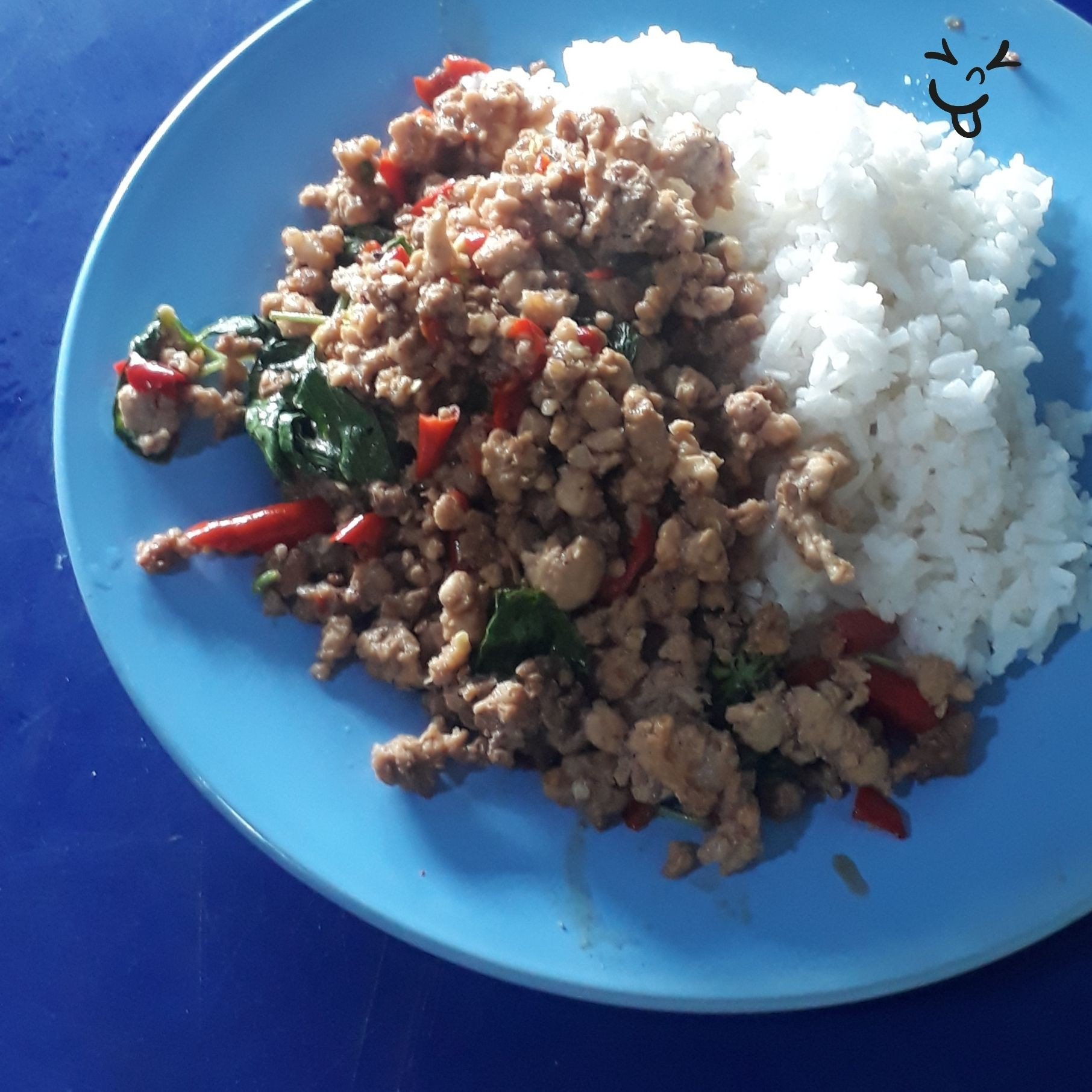 ข้าวกะเพราหมูสับ (ไม่มีไข่) • image ร้าน ก๋วยเตี๋ยวไก่ขาใหญ่ กะเพรา ...