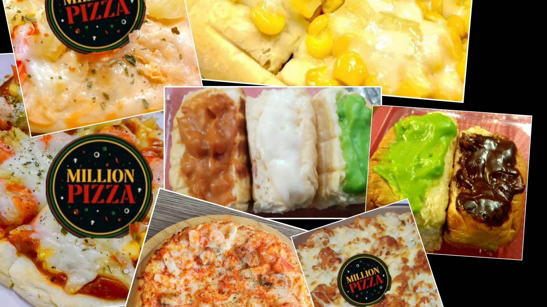 MILLION PIZZA&ปังปิ้งไส้ทะลัก ฟู้ดปาร์ค Food park - สั่งอาหารเดลิเวอรี ...