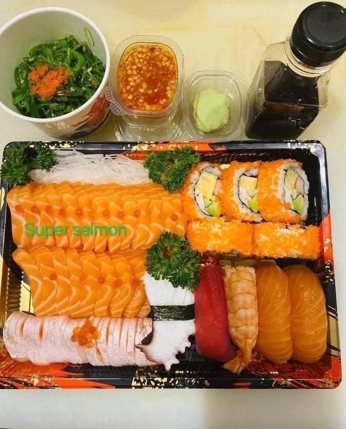 super salmon take away สาขาตลาดเมืองทอง - สั่งอาหารเดลิเวอรี | Wongnai ...