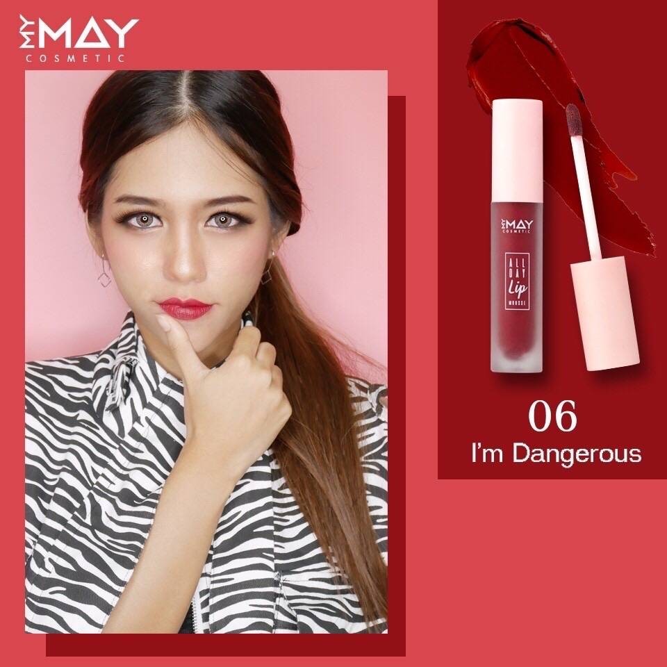 06 ลิปจุ่ม เนื้อมูสแมทช์ ตรา MYMAY ALL DAY LIP MOUSSE • image ร้าน วูซ์ แอสเซ่ซ์ (Vous Assez ...