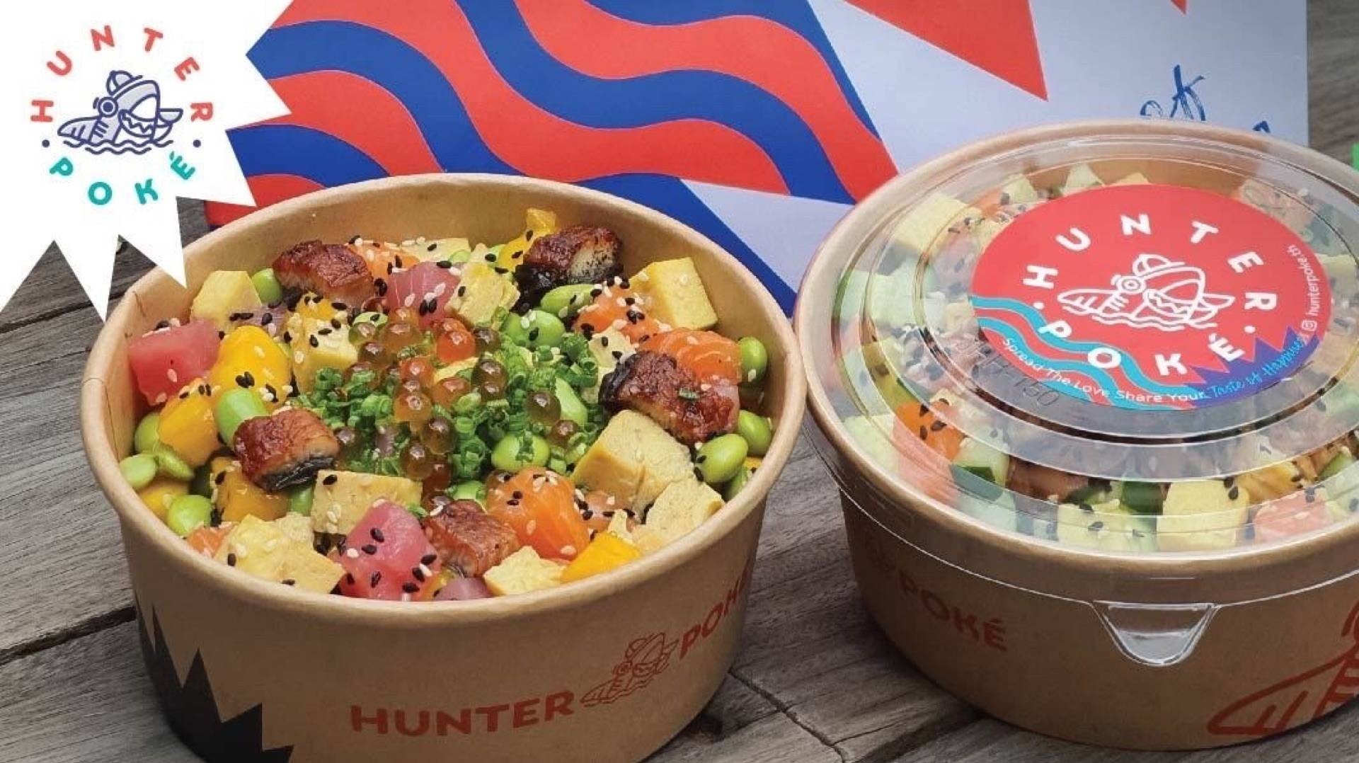 Hunter Poke ทองหล่อ (เดอะ คอมมอนส์) - สั่งอาหารเดลิเวอรี | Wongnai x ...