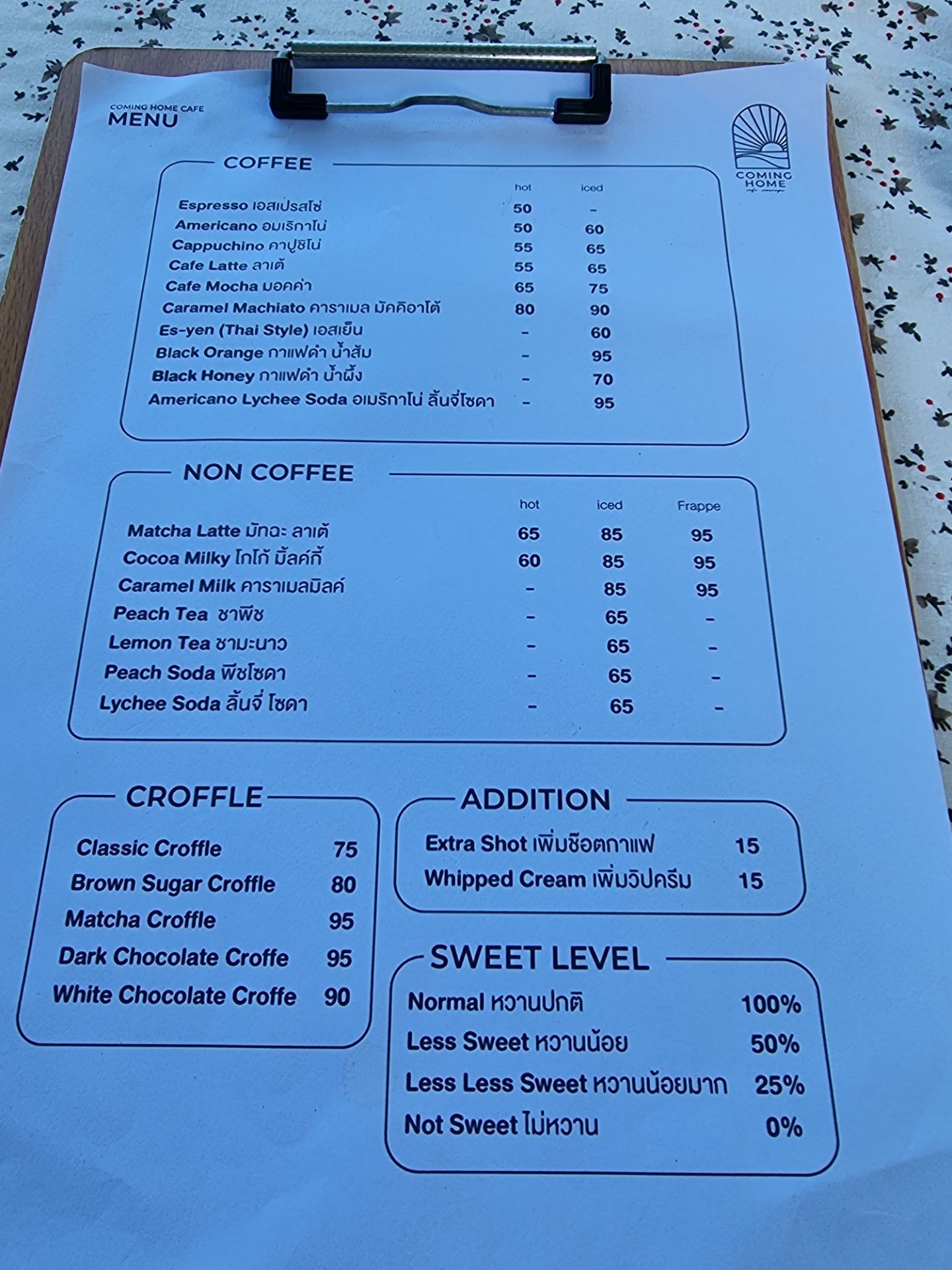 ร้าน Coming Home Cafe & Seascape | รีวิวร้านอาหาร