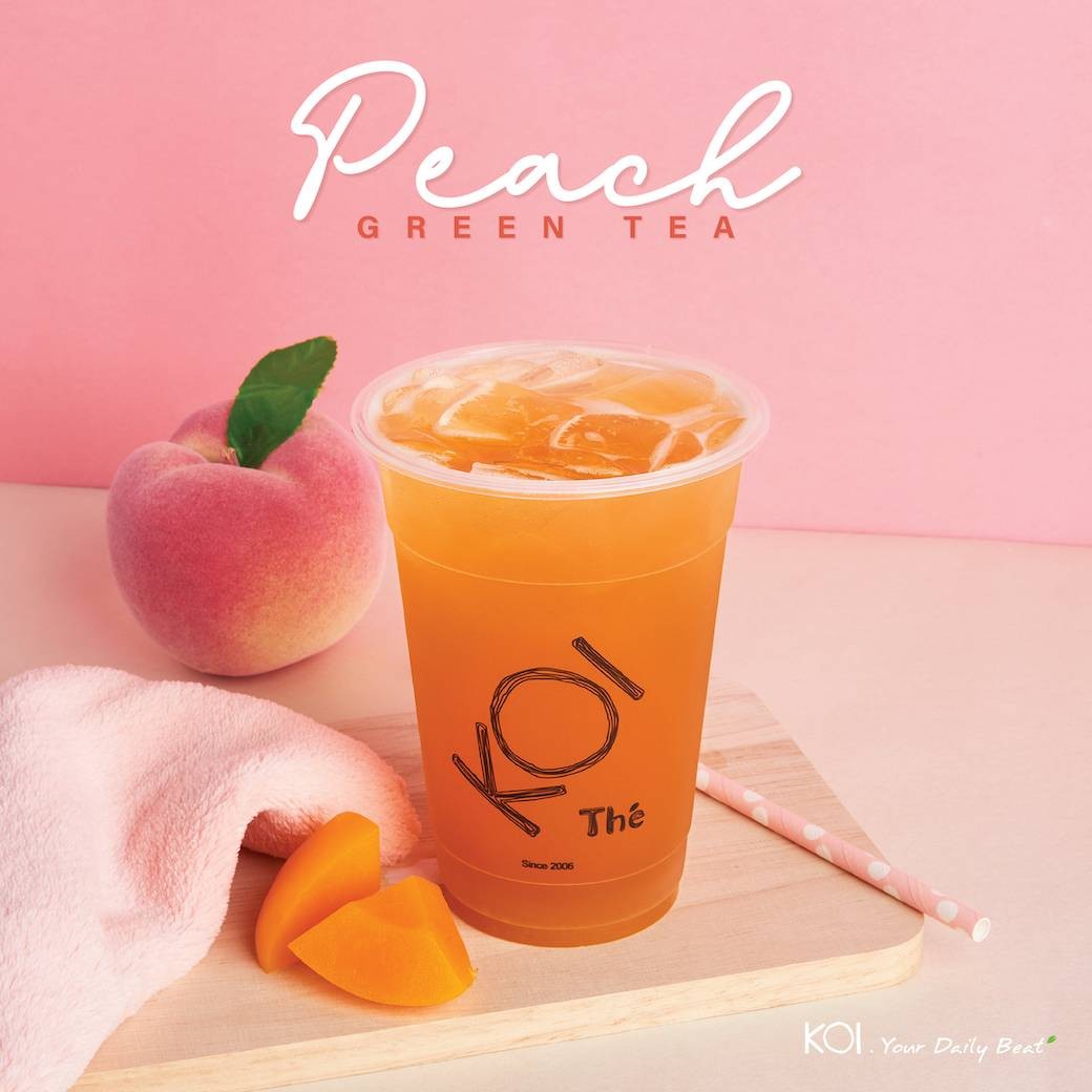 Peach Green Tea • Peach Green Tea ร้าน KOI Thé เซ็นทรัลปิ่นเกล้า