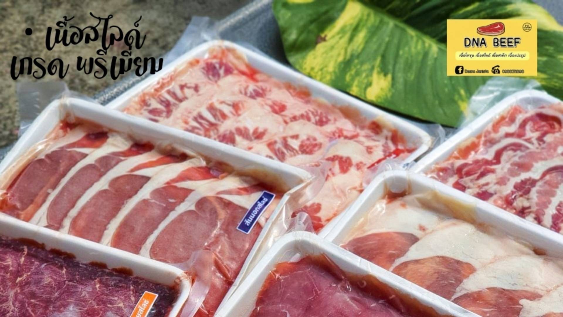 บ้านเนื้อโคขุน (DNABEEF) เนื้อสไลด์ชาบู เนื้อสเต็ก เนื้อแปรรูป ฮาล้าล - สั่งอาหารเดลิเวอรี ...