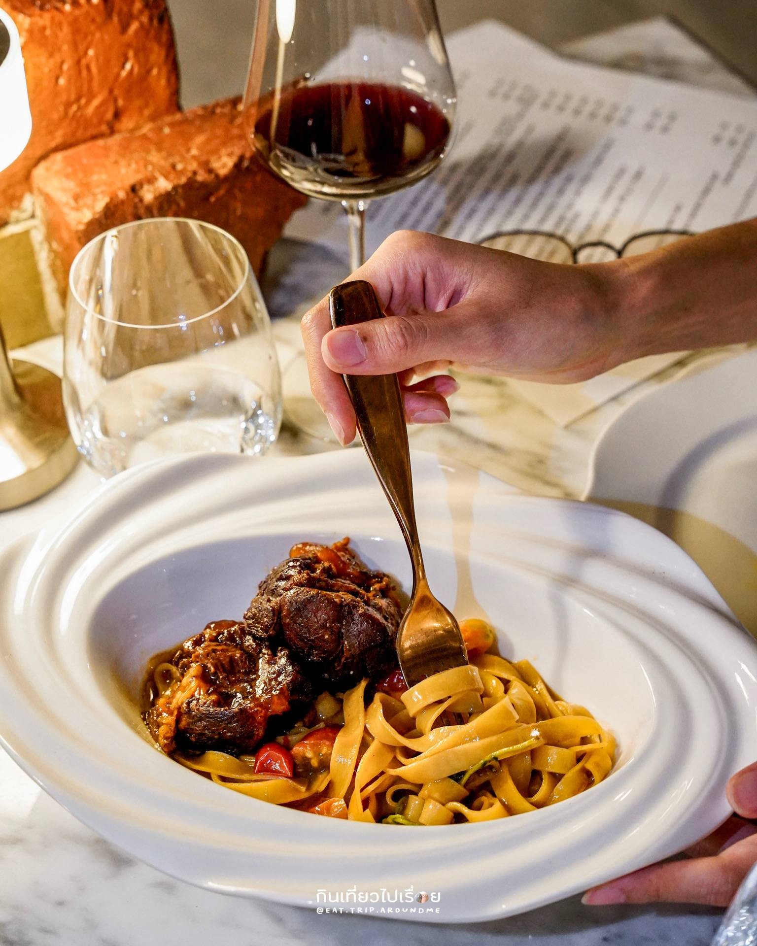 Fresh Hand-Cut Fettuccine ร้าน SOM’S TABLE