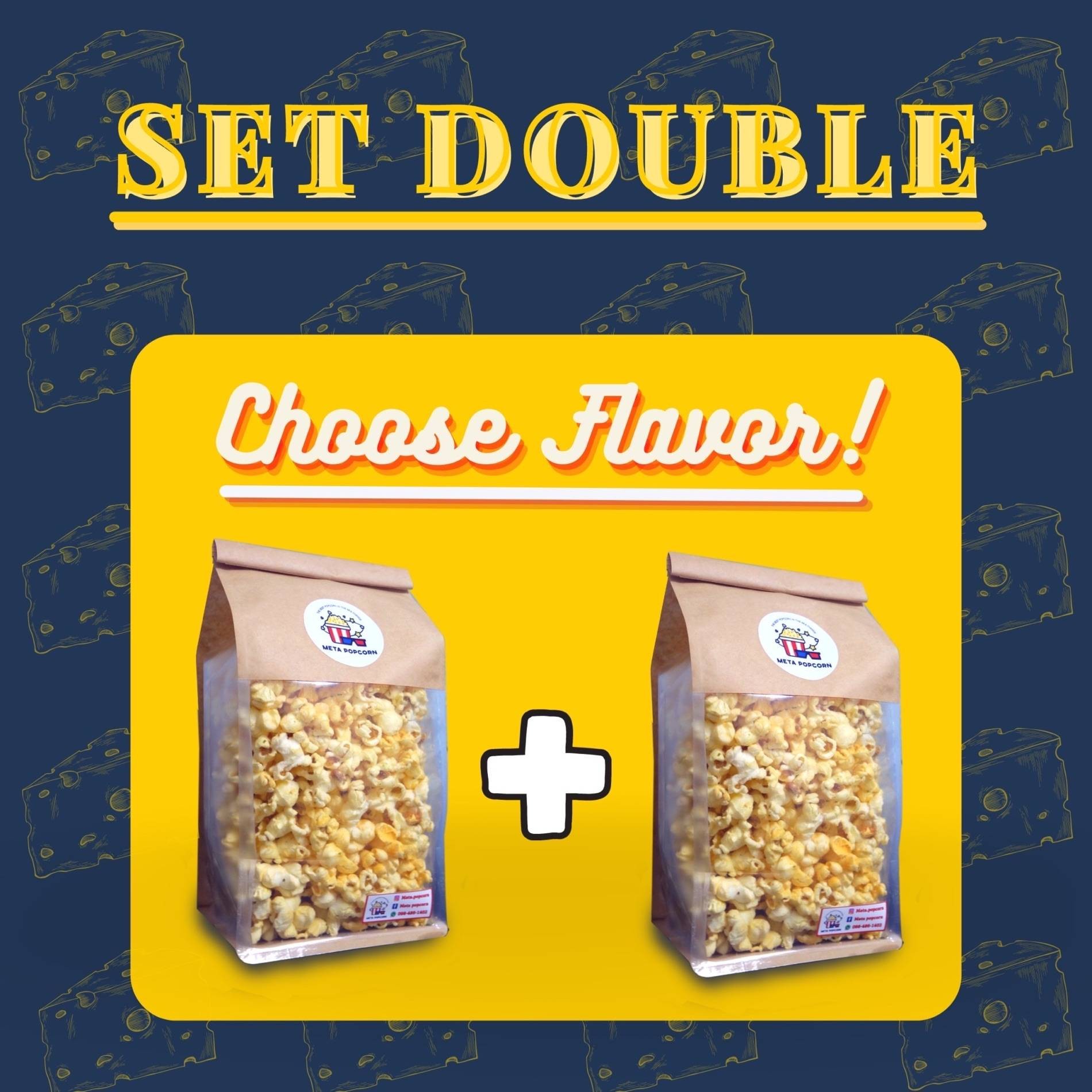 Set Double Popcorn • image ร้าน Meta Popcorn (mart)