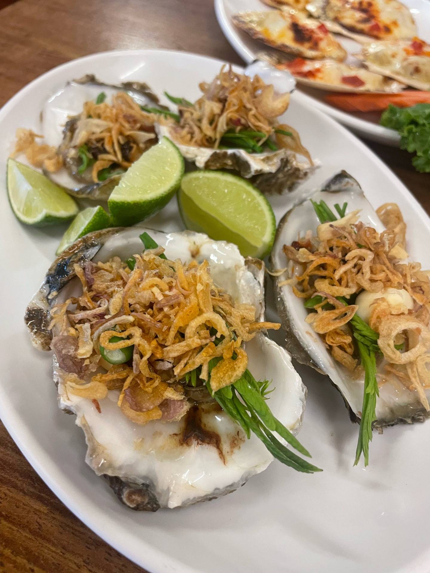 หอยนางรมสด ร้าน มุขมณี ซีฟู้ด