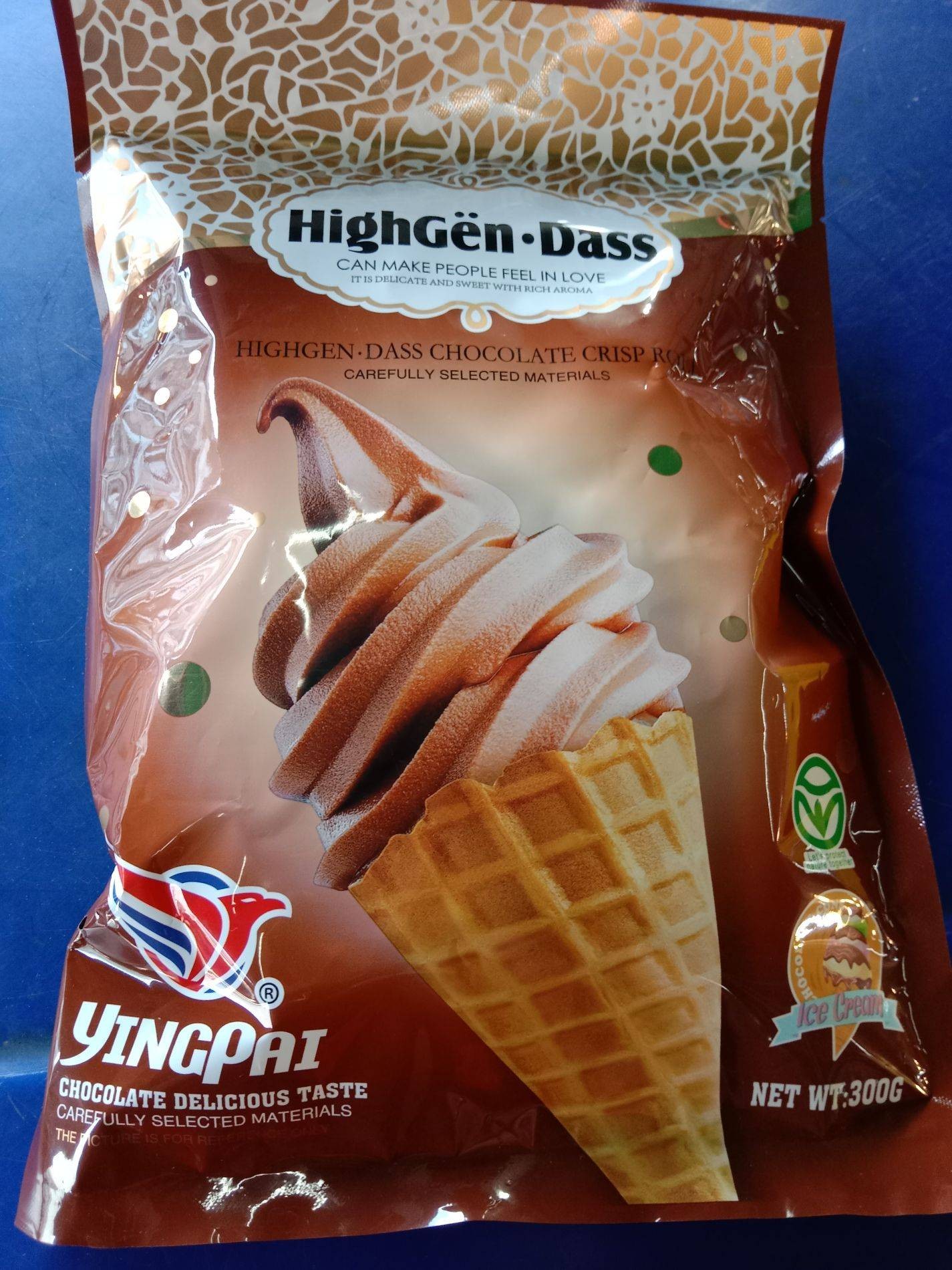 HighGen Dass Chocolate Crisp Roll ขนาด 300 กรัม • image ร้าน สุนทรีขนม ...