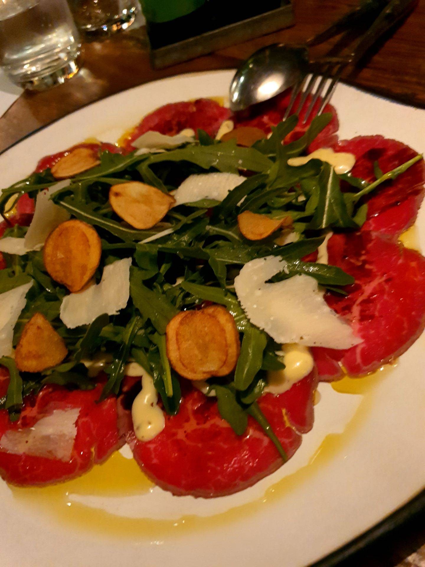 Beef Carpaccio • 👍 ร้าน Gigi - Dining Hall & Bar