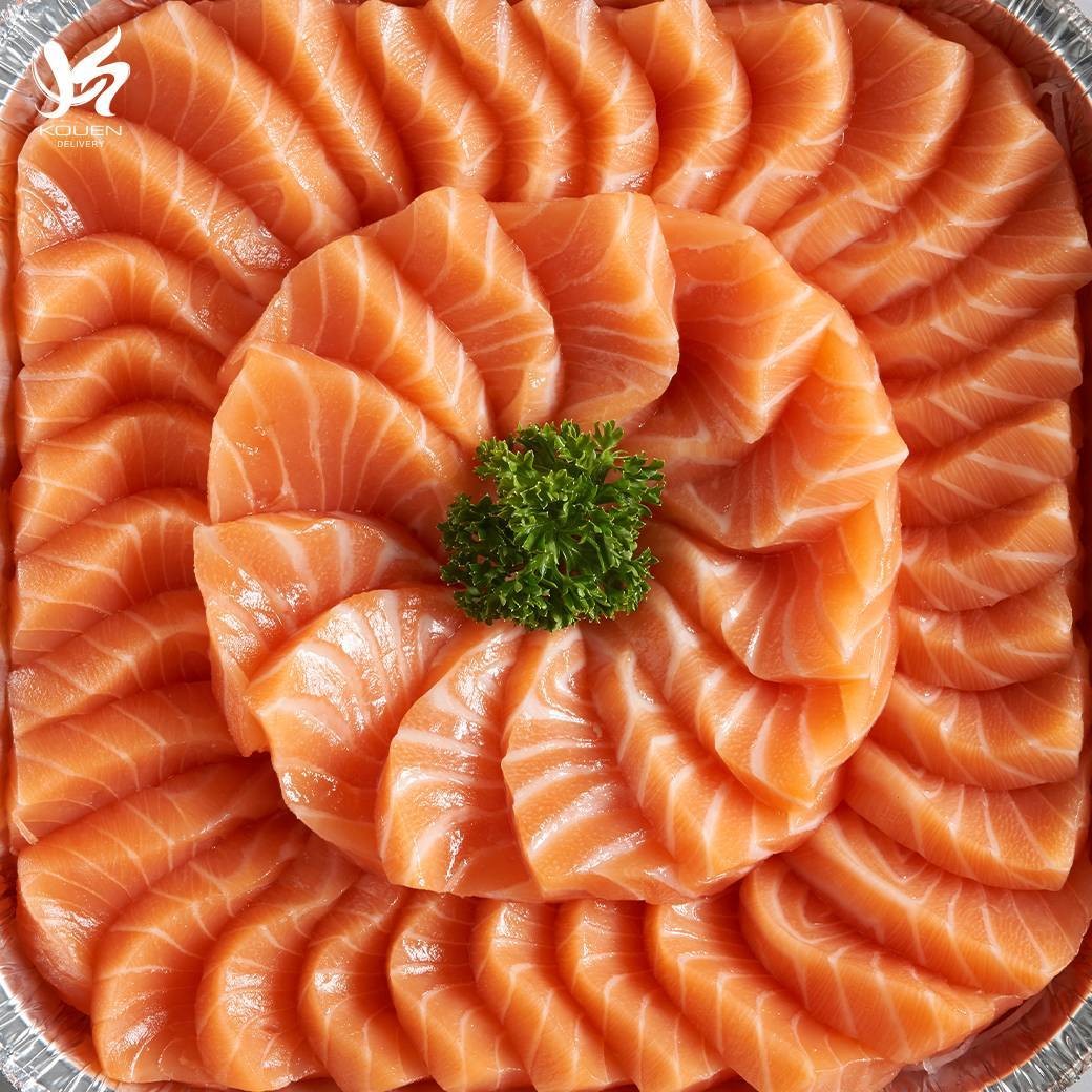 Salmon Sashimi 800 g ร้าน Kouen Sushi Bar Mega Bangna