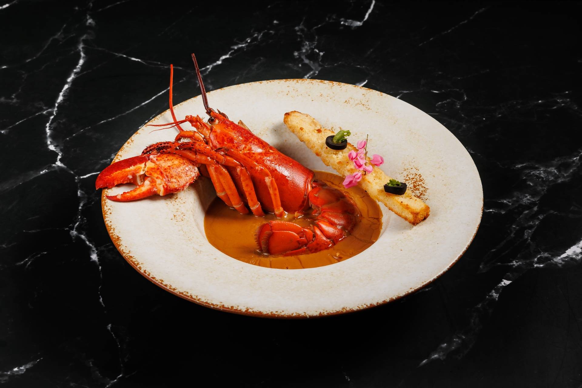 LOBSTER BISQUE WITH LOBSTER • MAIN MENU ร้าน Osca & Blanco Bar and ...