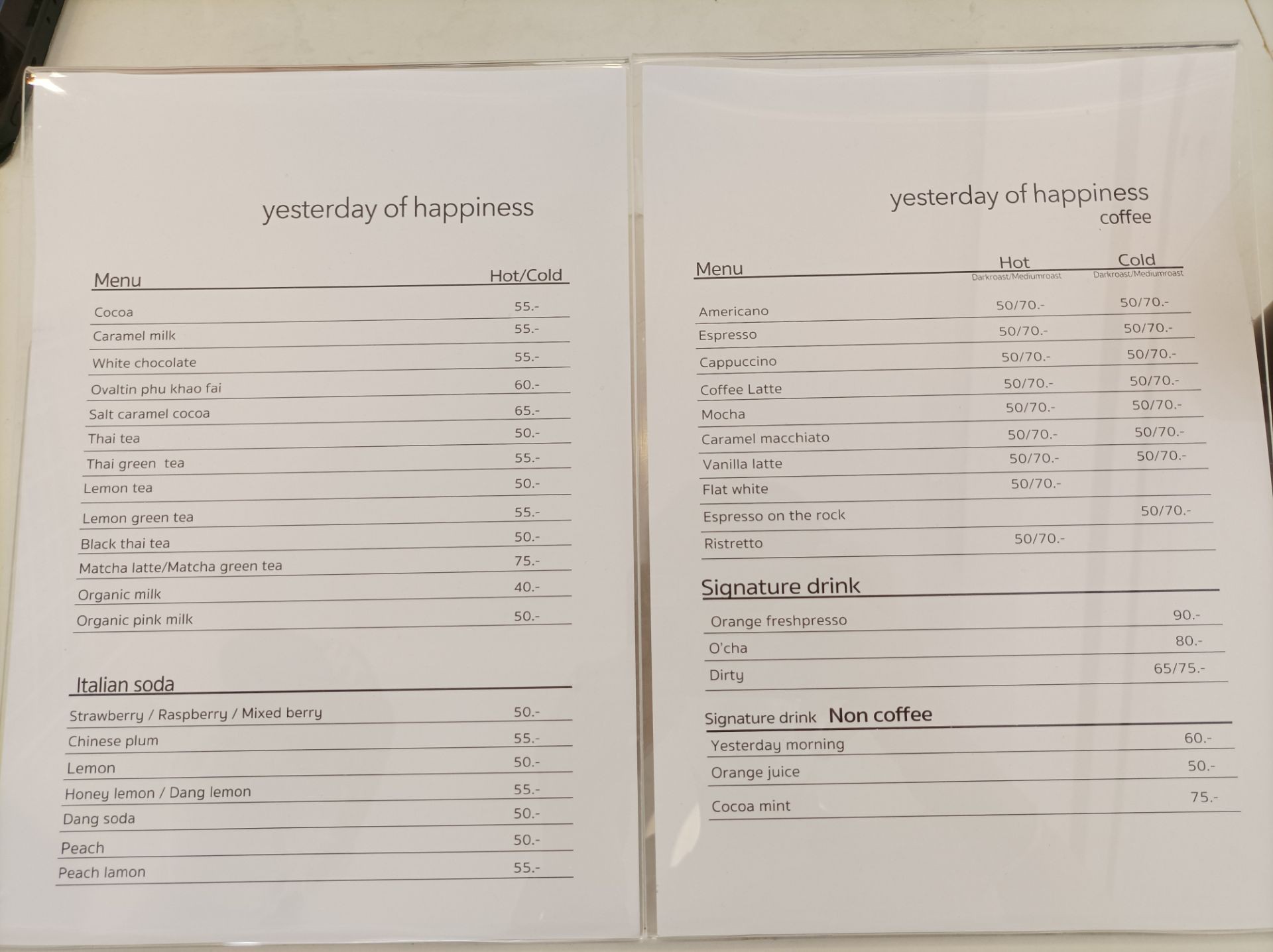 รูป Yesterday Cafe