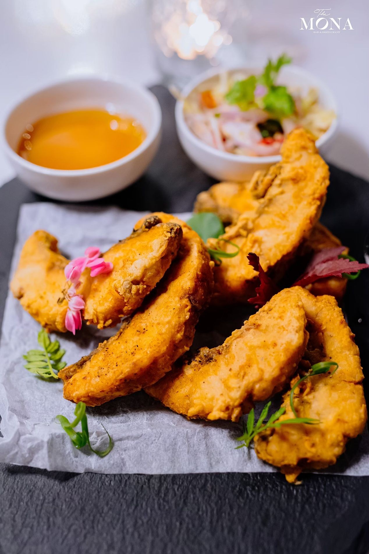 Pla Thod Nam Pla+(FREE Italian Soda) • image ร้าน The Mona Bar and ...