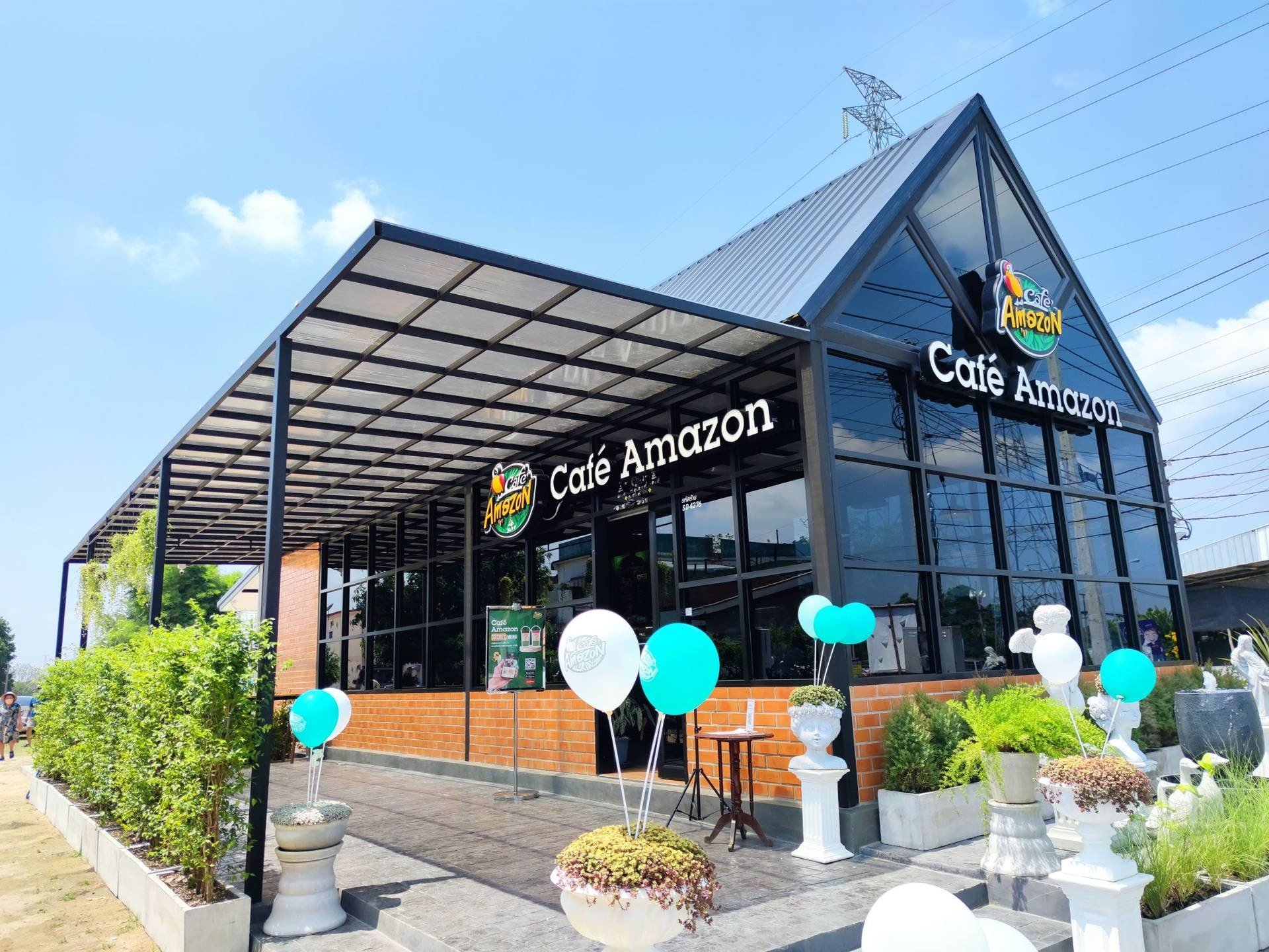รีวิว Café Amazon หางน้ำสาคร - ร้านกาแฟคาเฟ่อเมซอน Stand alone ร้านแรก ...