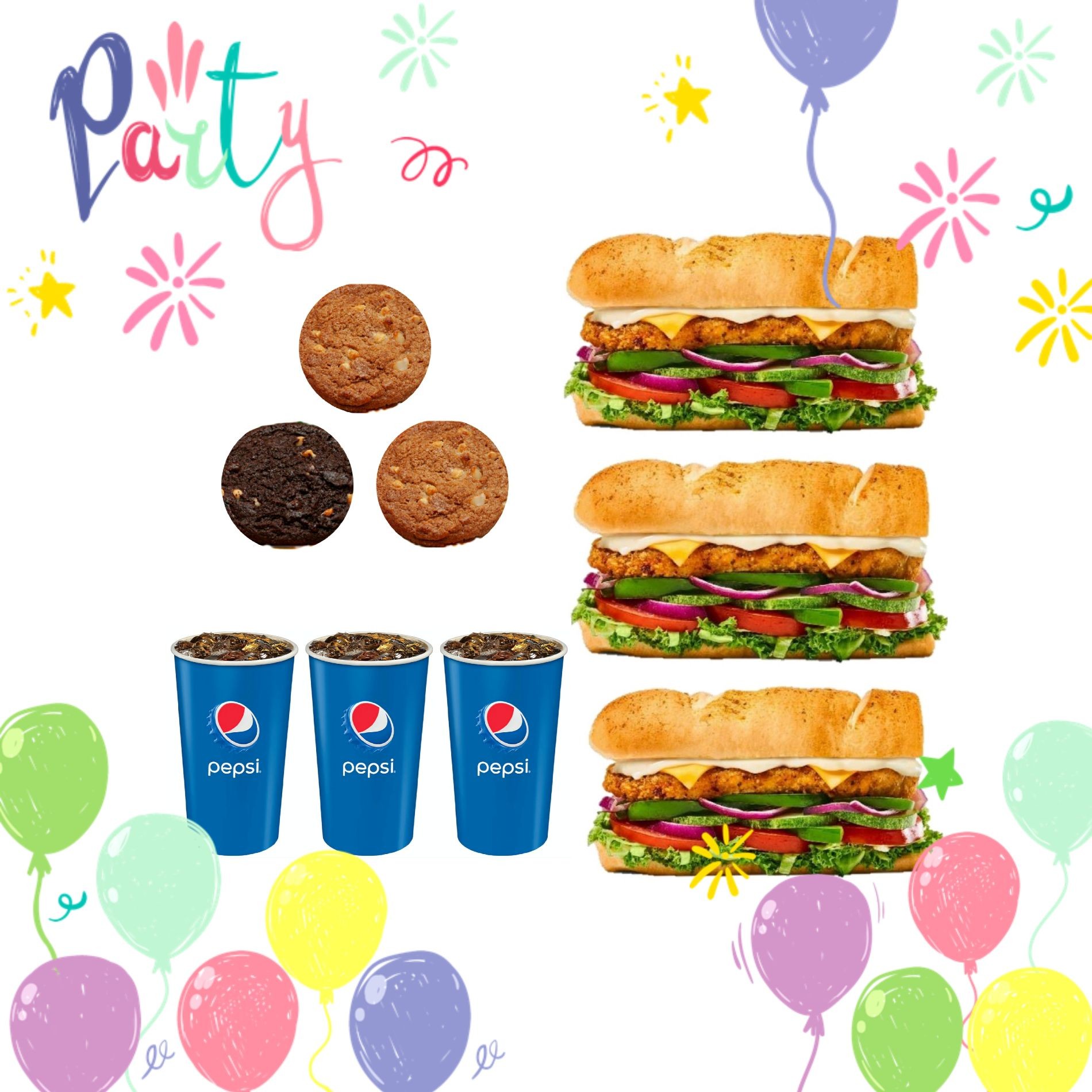 Triple Combo Set • image ร้าน Subway ถนนเทพประสิทธิ์