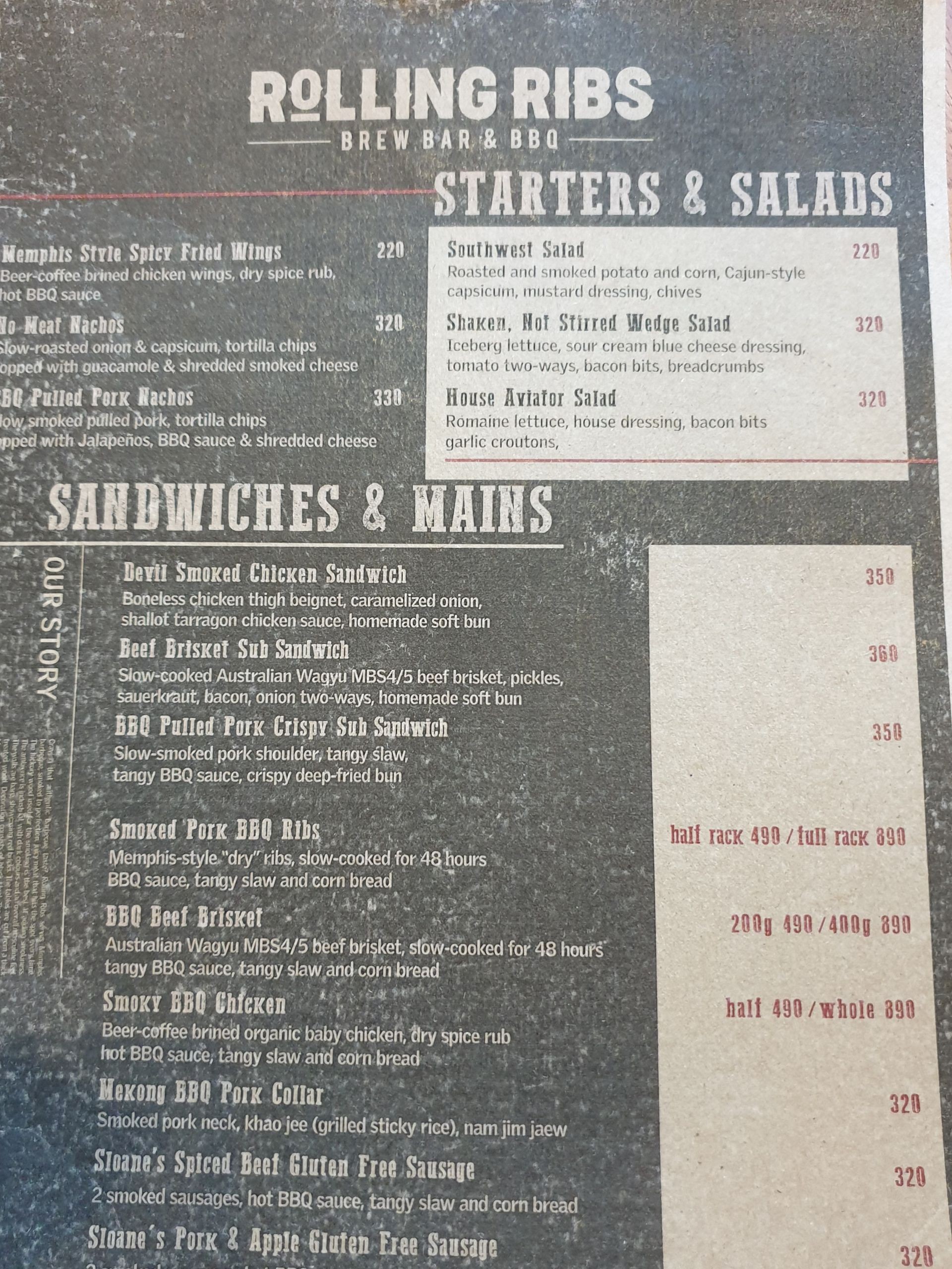 รีวิว Rolling Ribs Brew Bar & BBQ - Beer tap IPA & BBQ เนื้อละลายในปาก ...