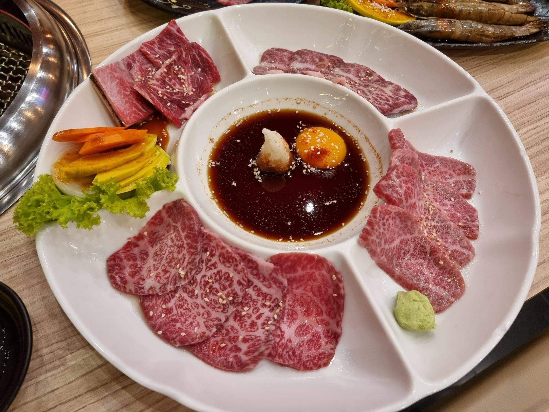 Akabeko Set Shio (ย่างเกลือ) ร้าน Akabeko Yakiniku & Sushi