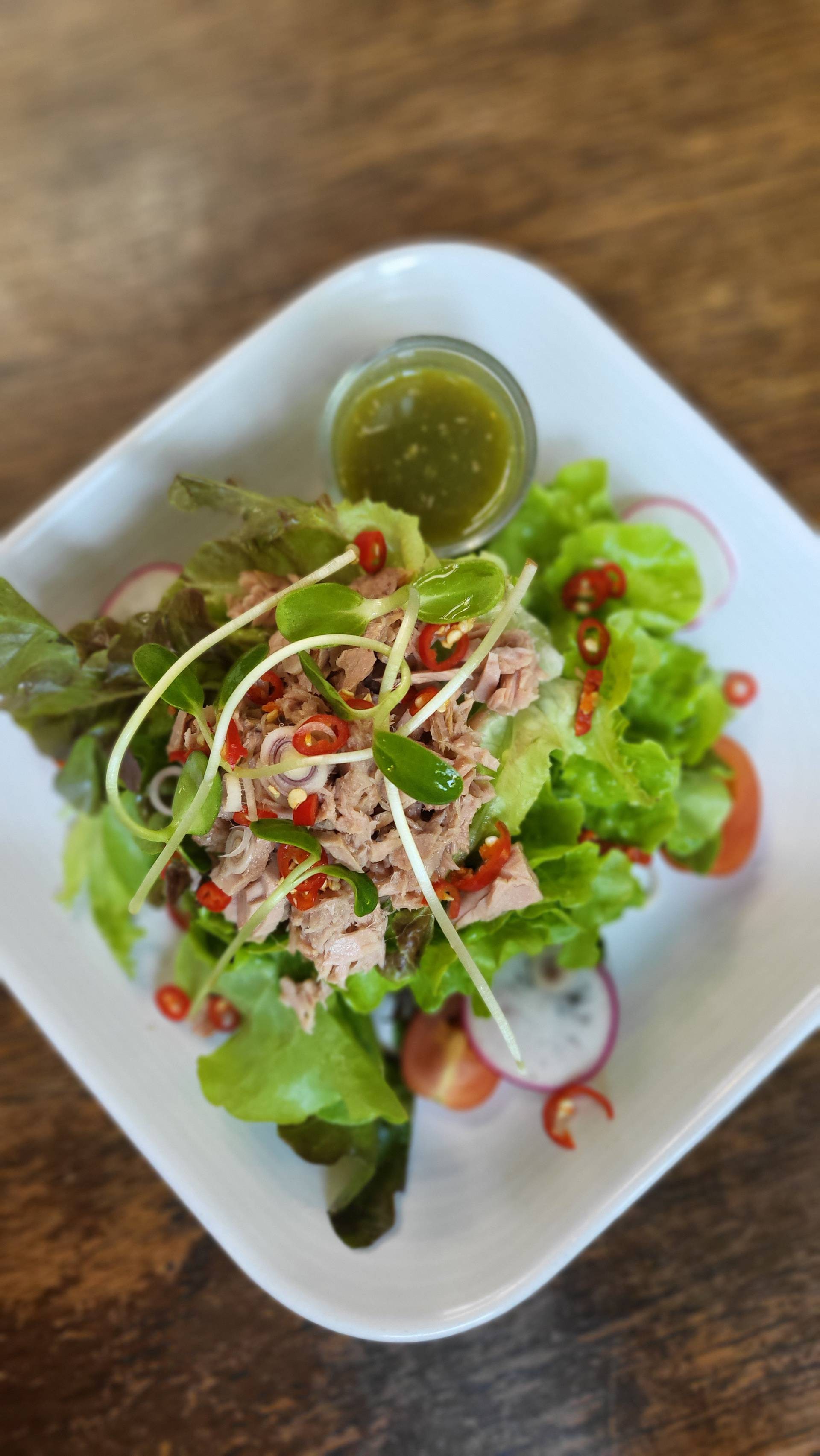 Thai Style Spicy Tuna Salad ร้าน Ribs&Co Ribs&co Chiangrai ประตูสลี ...