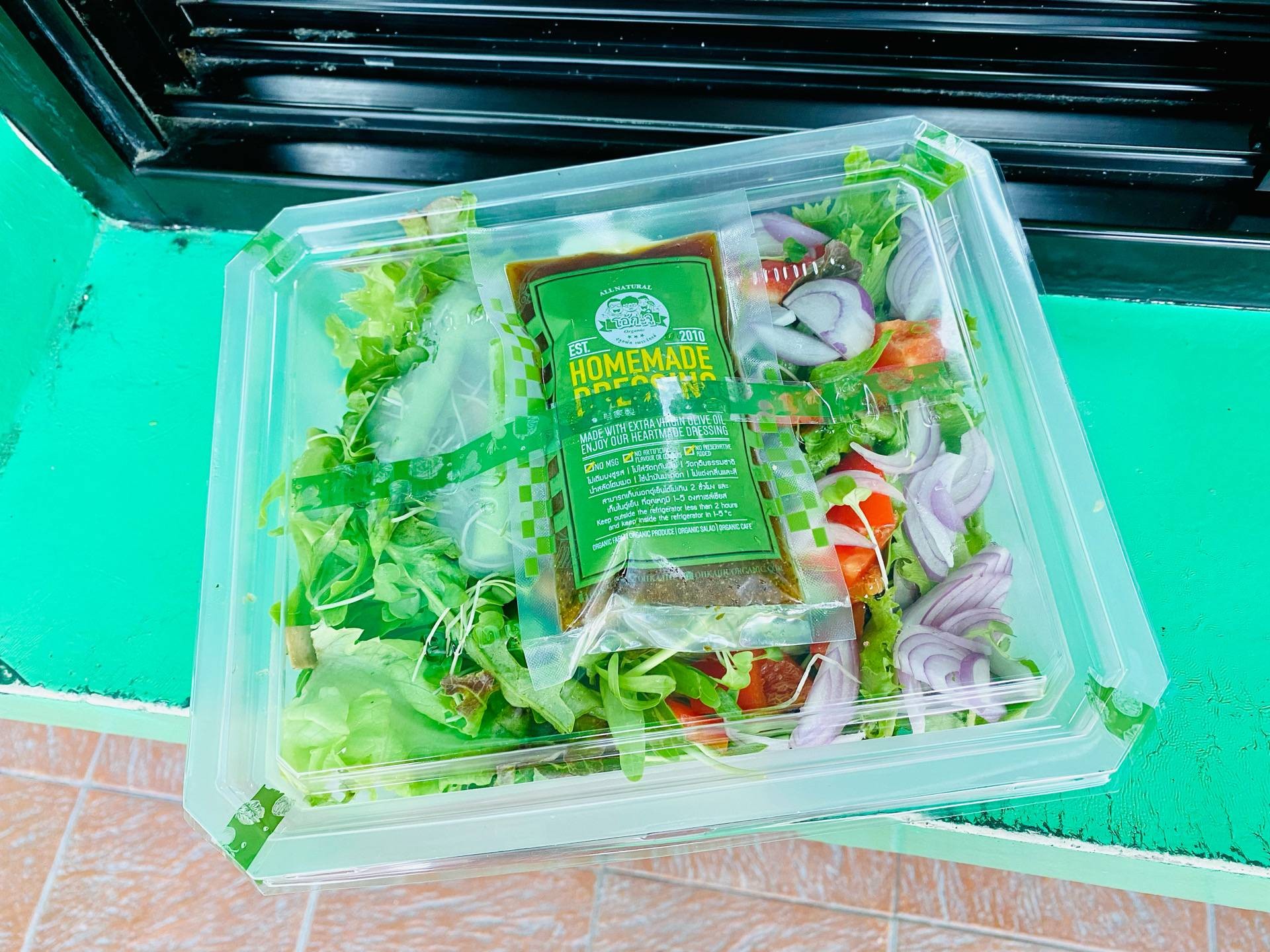 สลัดเลือก 4 step (Build your own salad) ร้าน สวนผัก โอ้กะจู๋ LINE MAN Kitchen เกษตรนวมินทร์ ...