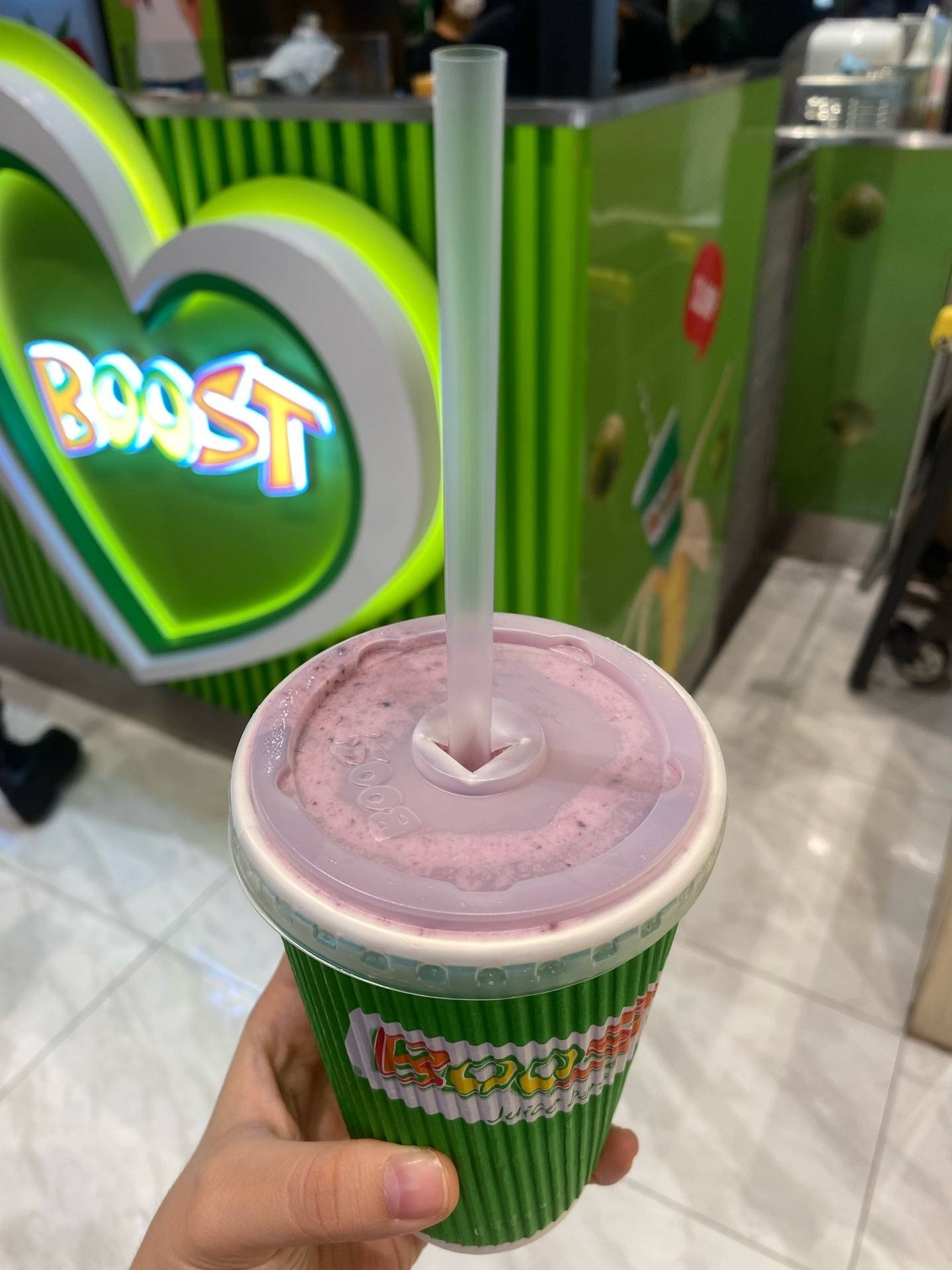 Blueberry Blast ร้าน Boost Juice Bars เอ็มควอเทีย