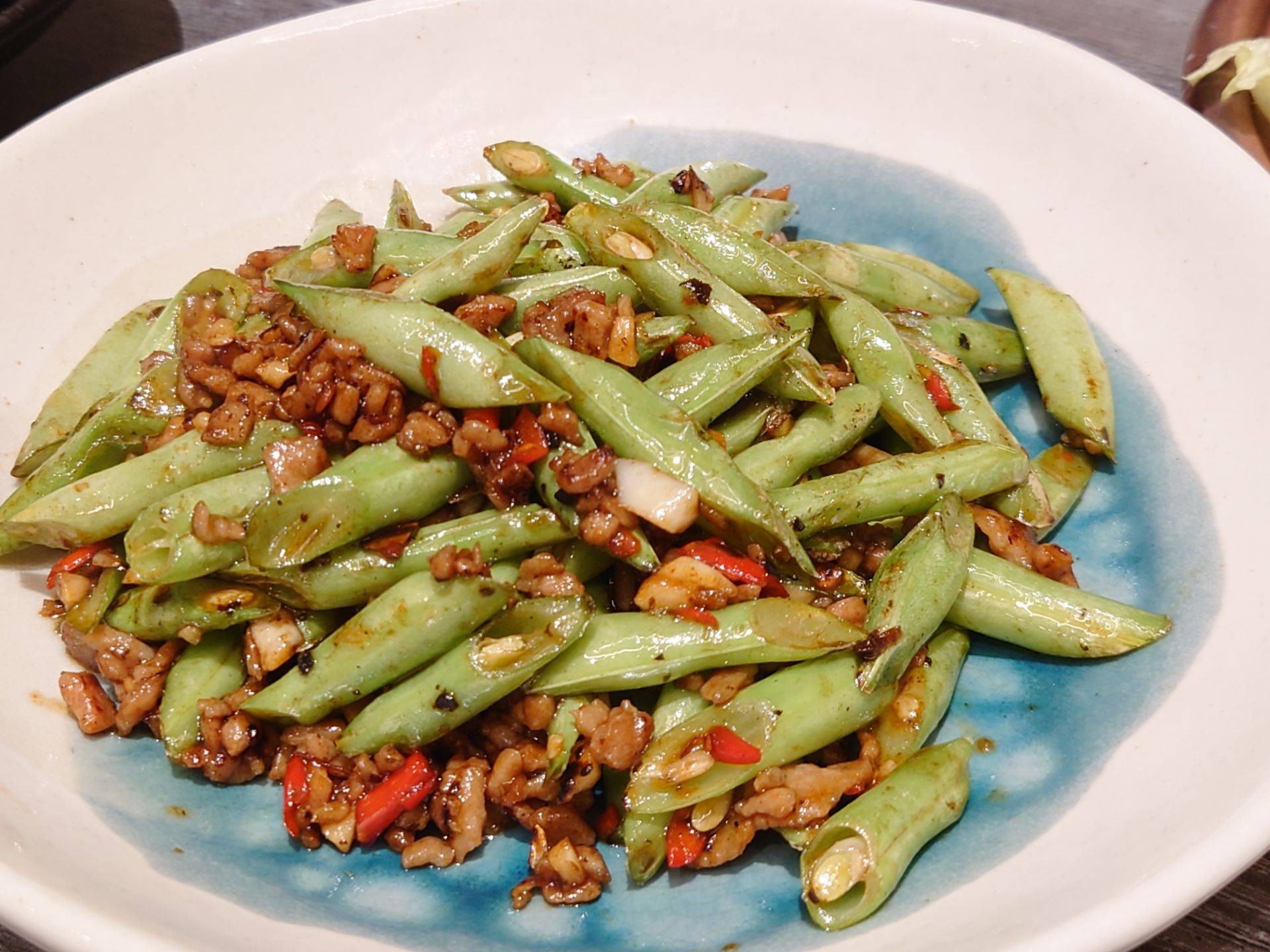 ถั่วแขกผัดหมูสับ ร้าน Shoryu Hotpot Experience - Wongnai