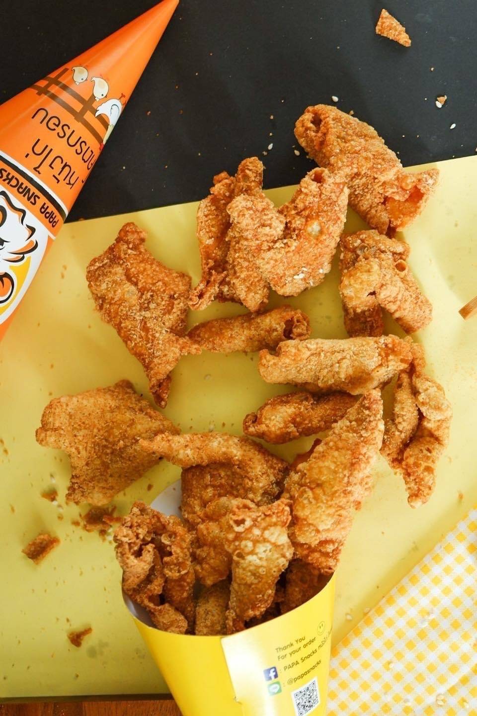 ร้าน PAPA Snacks หนังไก่ โคตรกรอบ บางแสน | รีวิวร้านอาหาร