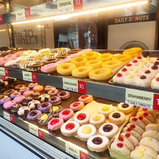 ร้าน Daily Donuts ดินแดง | รีวิวร้านอาหาร