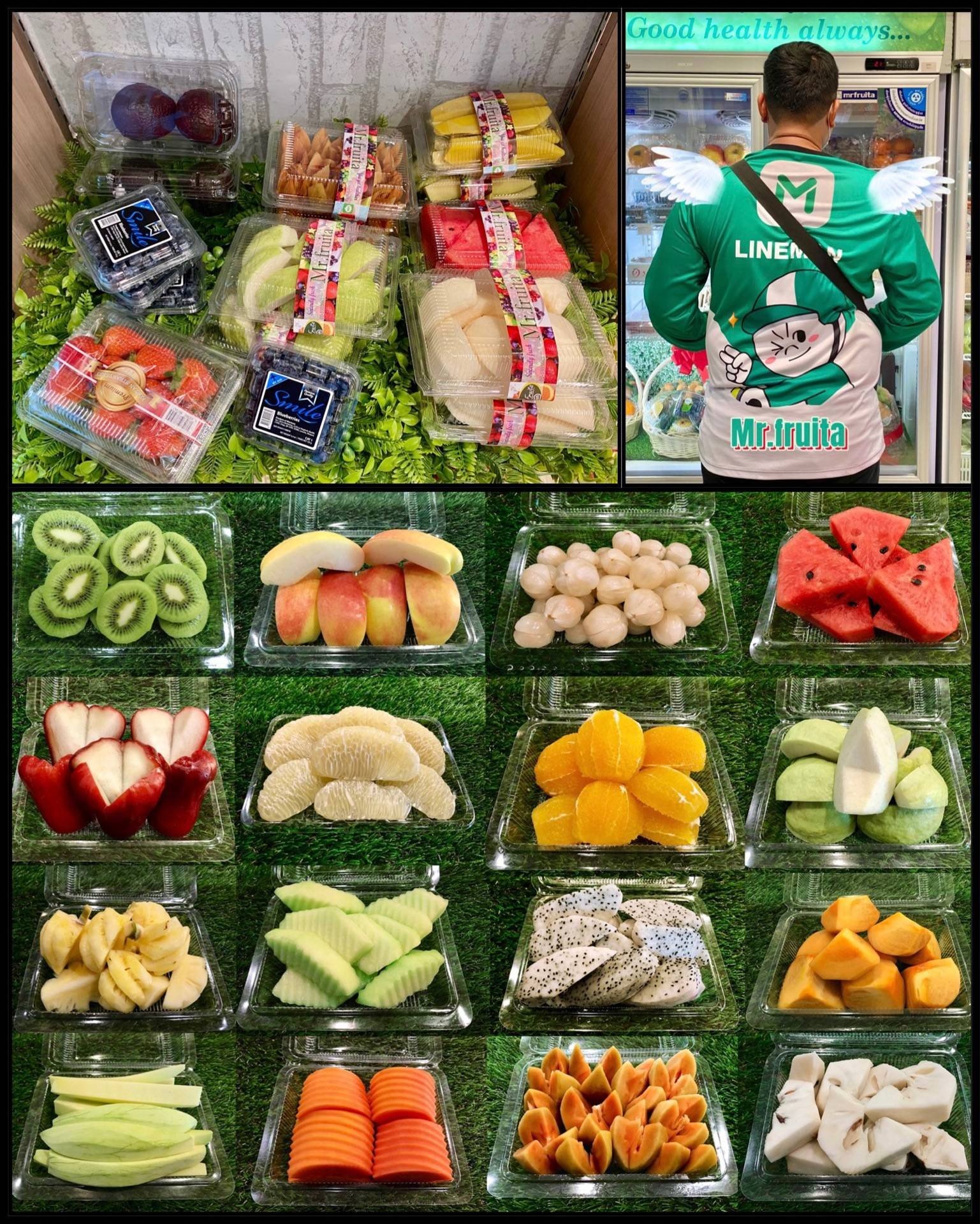 ร้าน Mr.fruita ผลไม้สด ผลไม้พร้อมทาน น้ำผลไม้ กระเช้า รพ.กรุงเทพ
