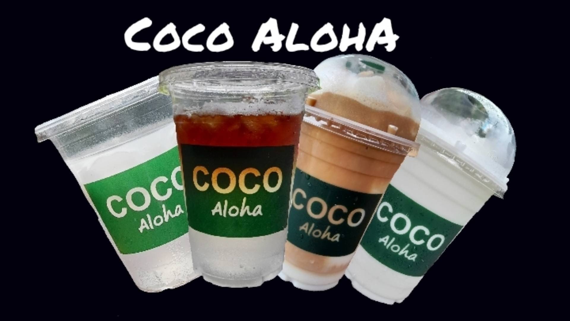 COCO Aloha น้ำมะพร้าวสด น้ำมะพร้าวปั่น น้ำช่อดอกมะพร้าว เครื่องดื่ม โค ...