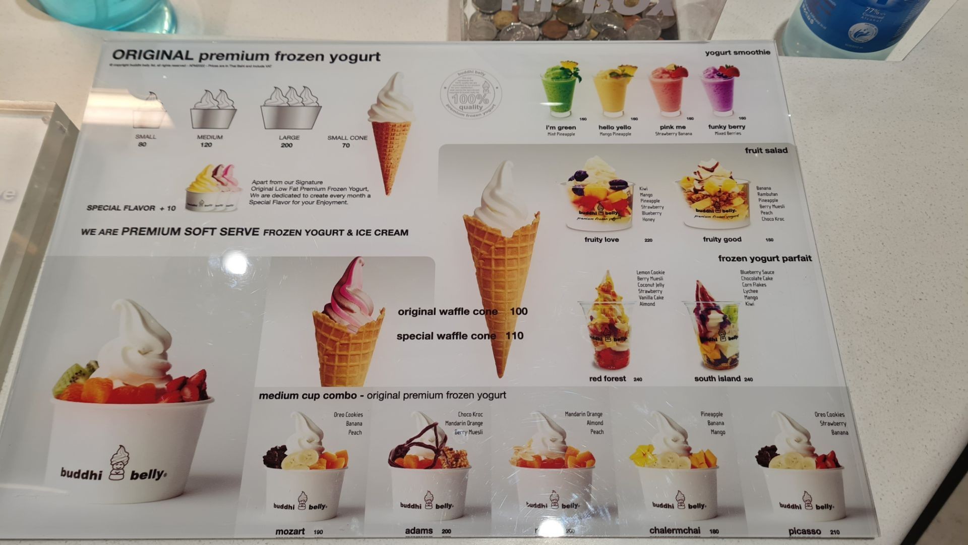 รีวิว Buddhi Belly ไอคอนสยาม - Premium yoghurt ice cream