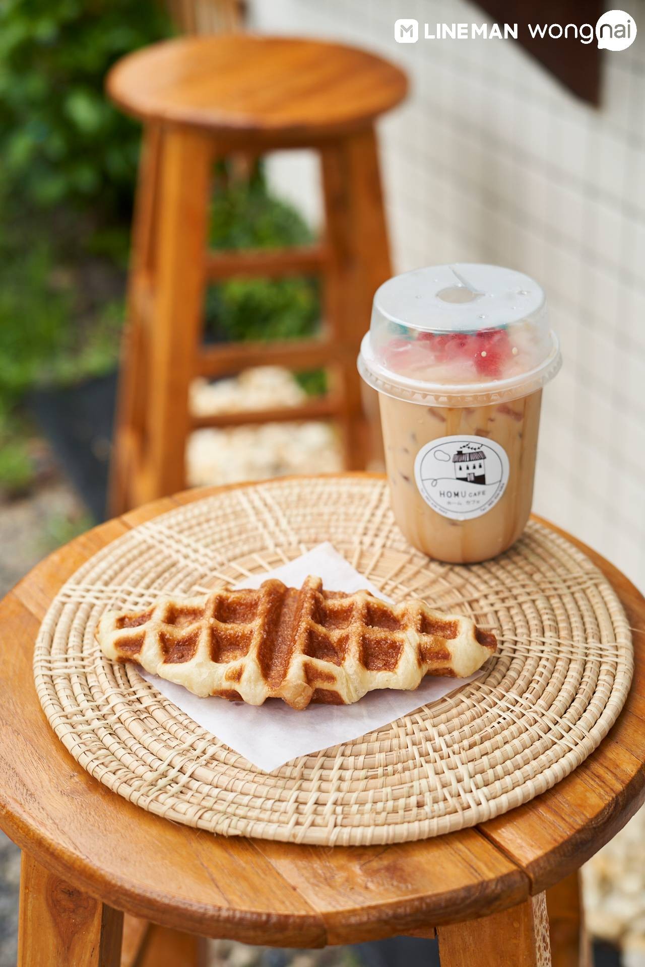 ครอฟเฟิลเนยสด ร้าน Homu cafe ホーム カフェ อยุธยา - - Wongnai