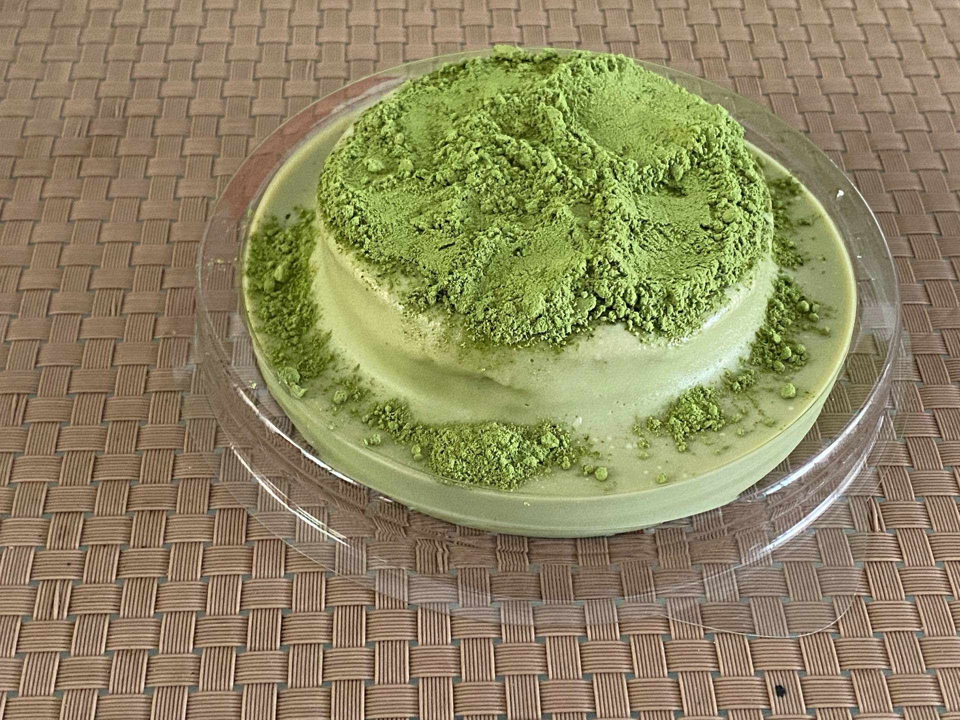 Green tea UFO cake ร้าน Bake A Wish Silom Complex