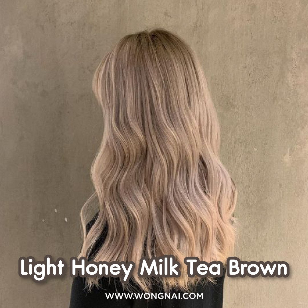 แจกไอเดีย! สีผมน้ำตาลชานม "Milk Tea Brown" สีผมขับผิวสไตล์สาวเกาหลี