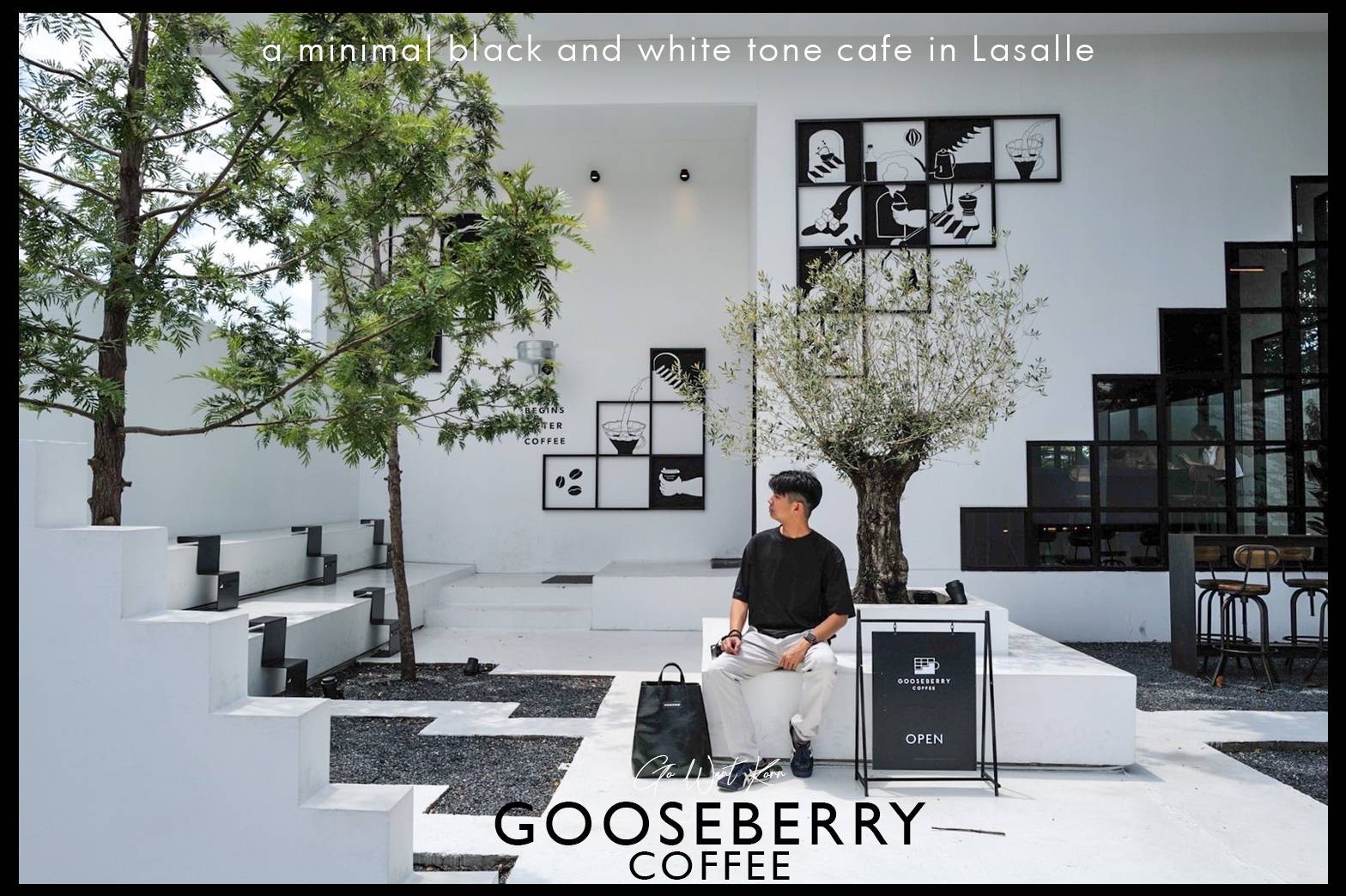 รีวิว GOOSEBERRY COFFEE BEARING - GOOSEBERRY coffee …คาเฟ่มินิมอลโทนขาว ...