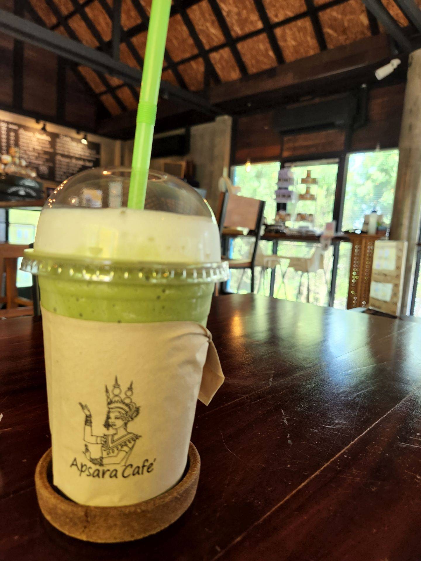 มัทฉะปั่น ร้าน Apsara Cafe'