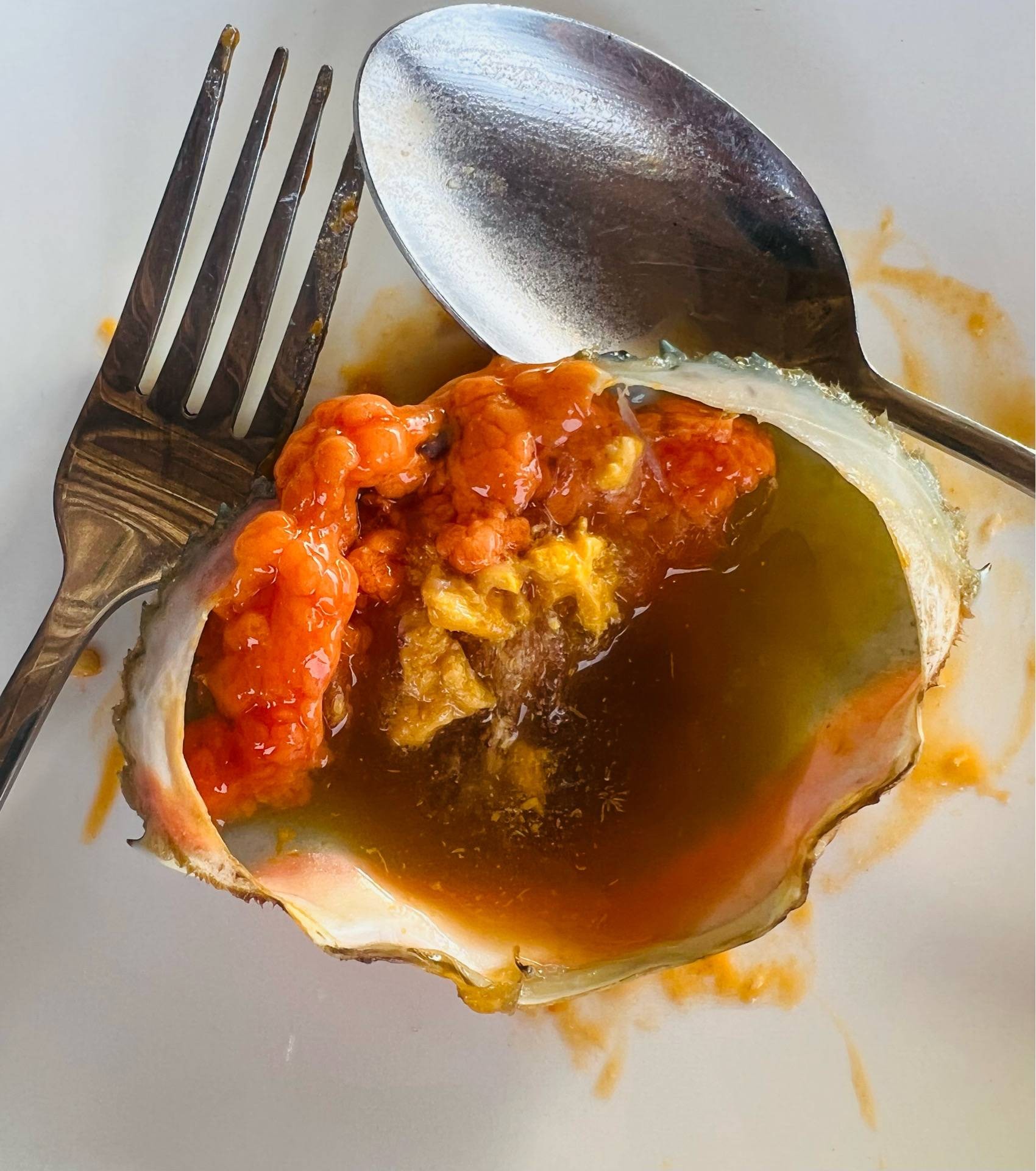 ปูไข่ดอง M ร้าน ร้านปูสดพระสมุทรเจดีย์ บนบก