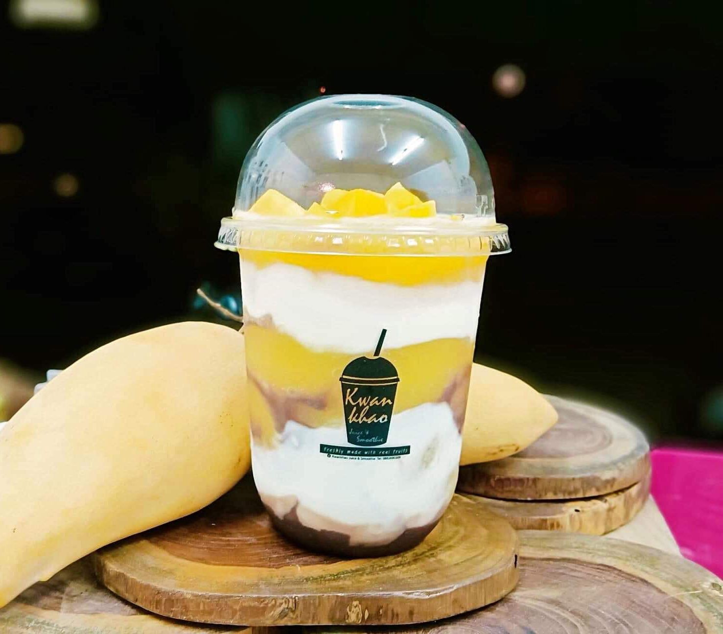 Mango Choco Yogurt • image ร้าน Kwankao Juice&Smoothie น้ำผลไม้สดและ ...