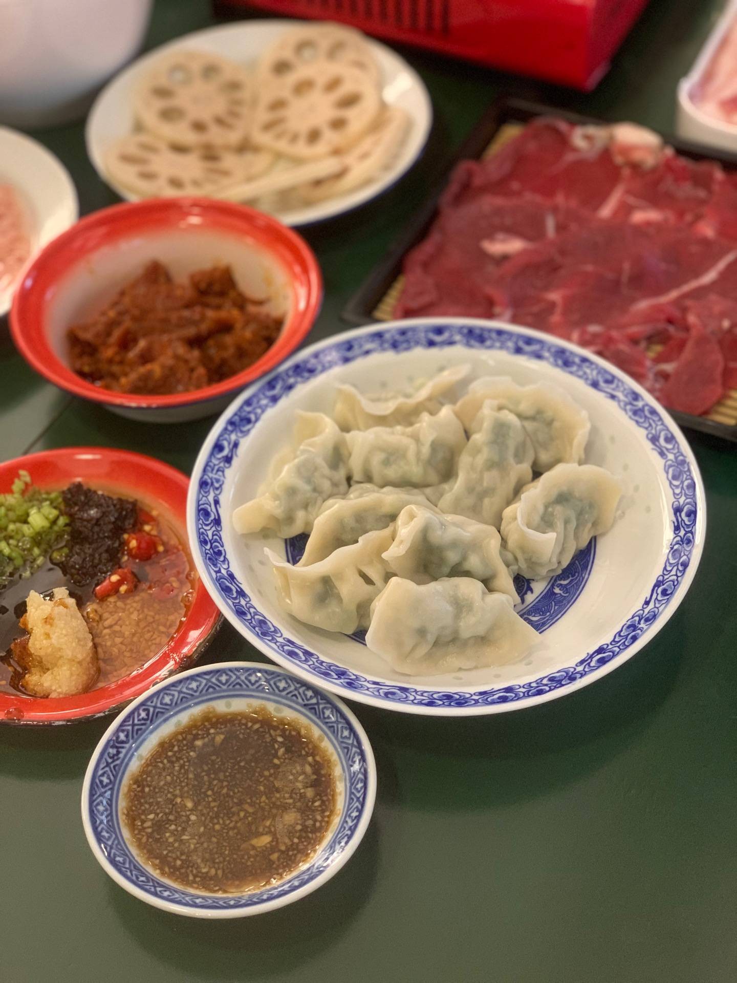 Chives Pork Dumplings ร้าน Haha Mala - Wongnai