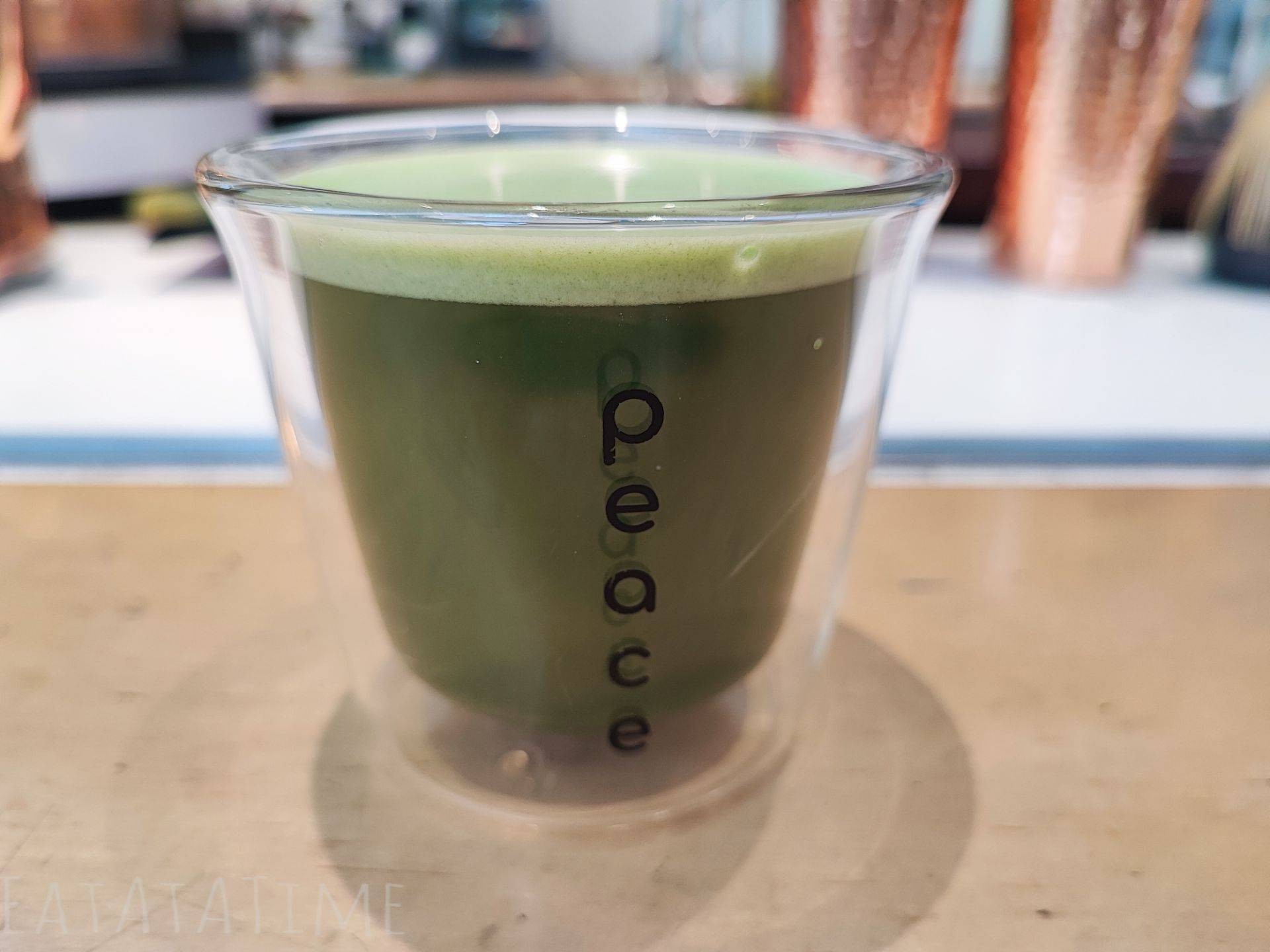 Hot Clear Matcha ร้าน Peace Oriental Teahouse สุขุมวิท 49 - Wongnai