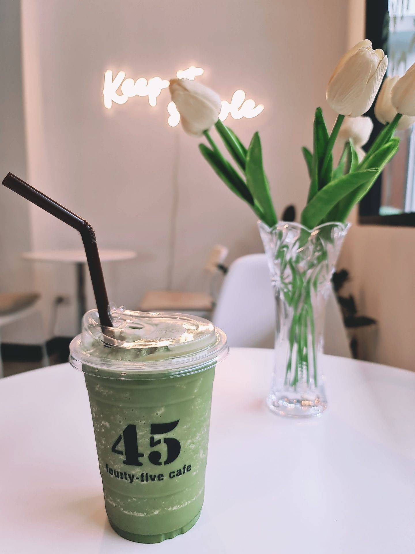รีวิว 45cafe - มัทฉะลาเต้ปั่น คือที่สุด - Wongnai