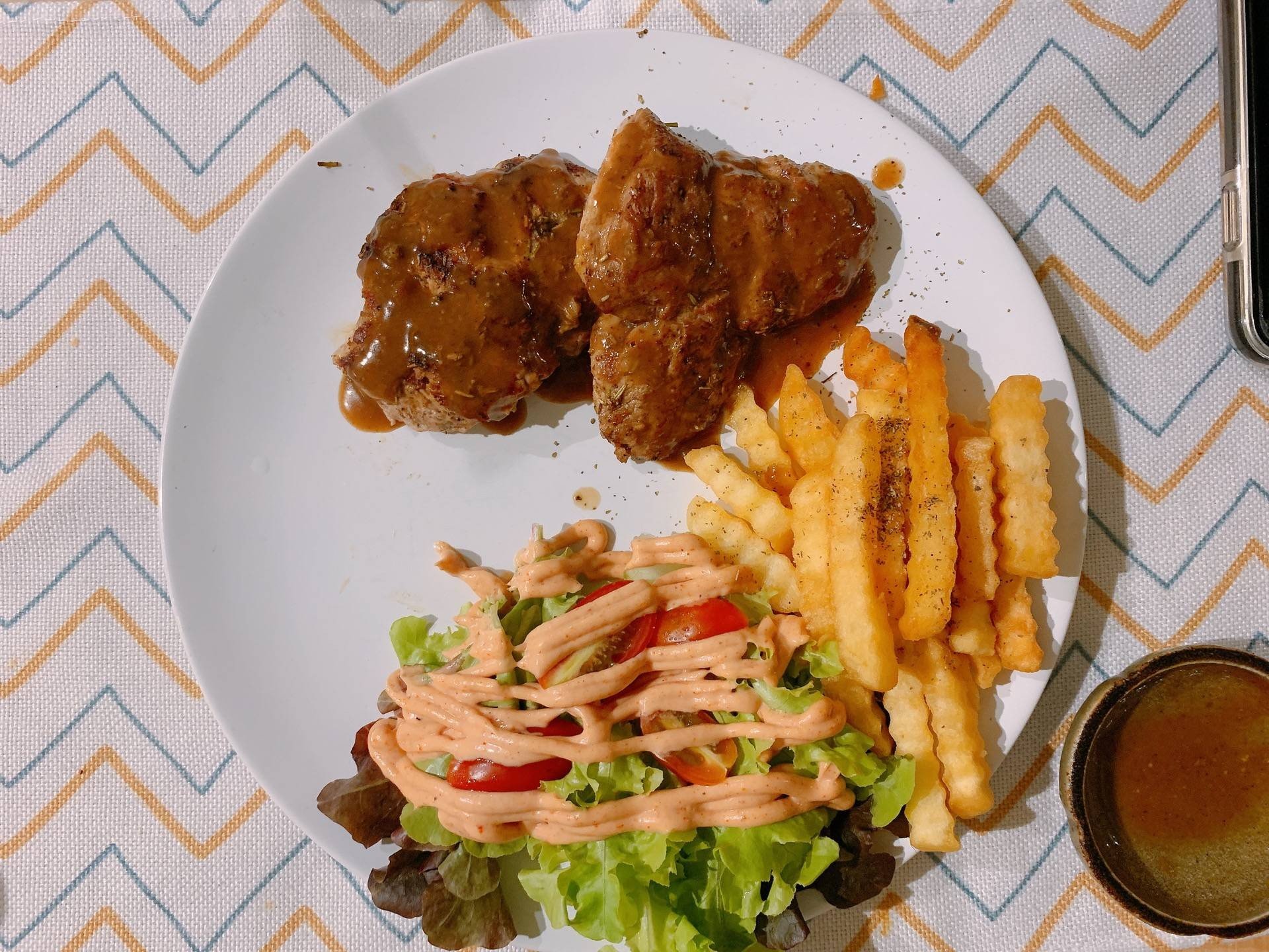 สเต็กหมู ร้าน Curry BlahBlah by Suksiam บางแสน